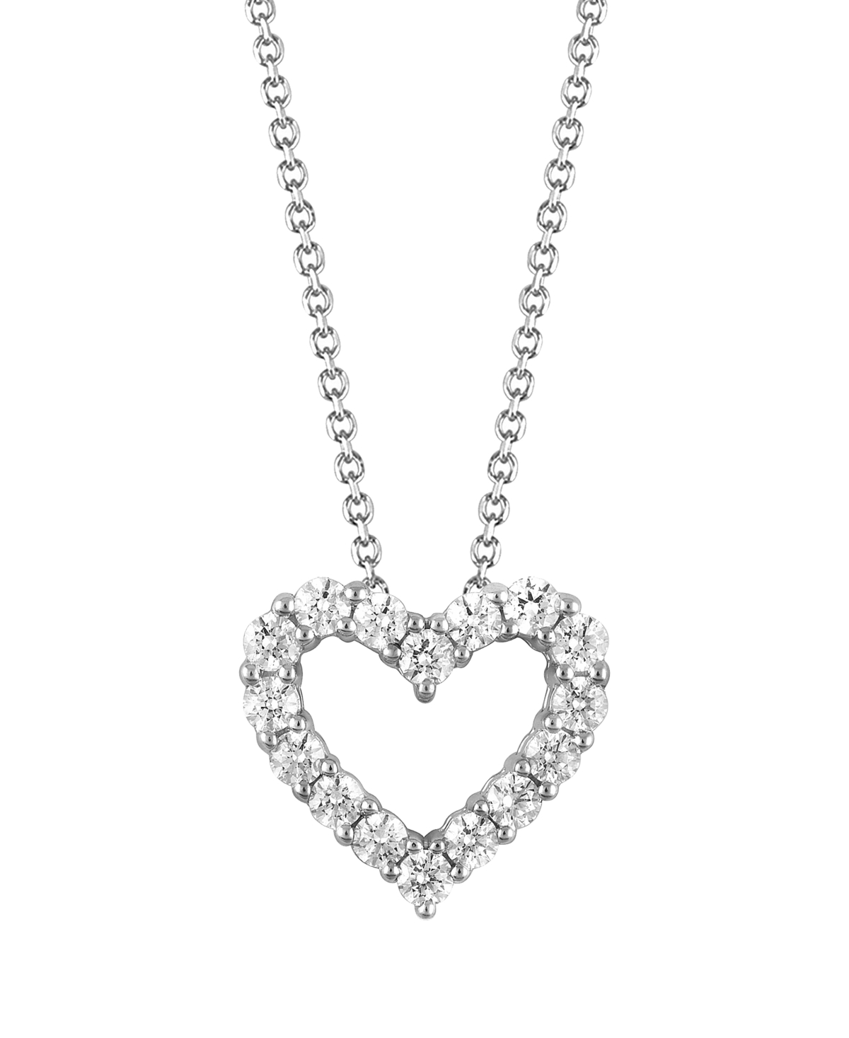 Click here for Macys Diamond Heart Pendant Necklace (2 ct. t.w.)... prices