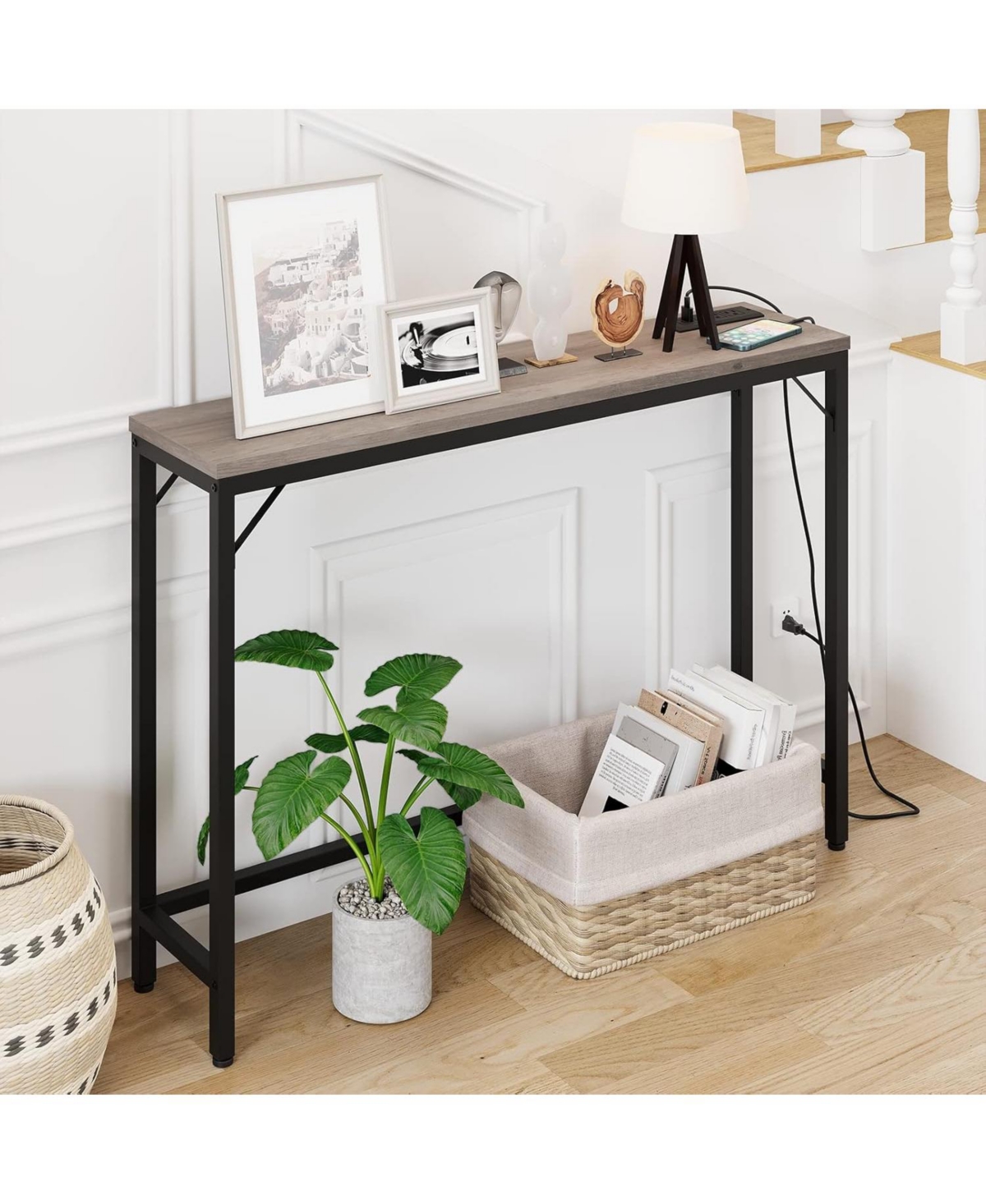 Click here for gaomon Console Table with Outlet & Usb Ports  Narr... prices