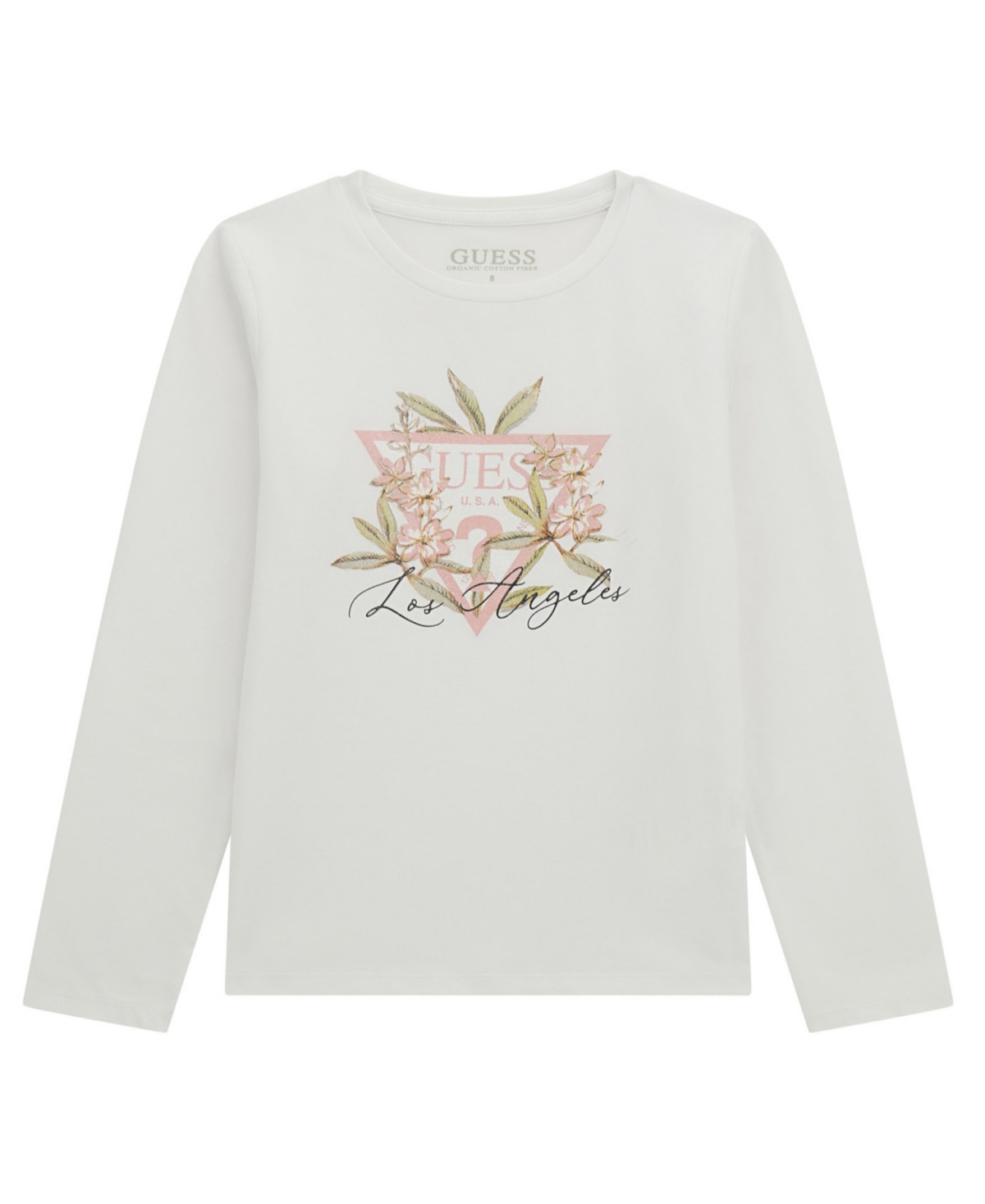 Click here for Guess 7-16 Girls Long Sleeve T-Shirt - Pure White prices