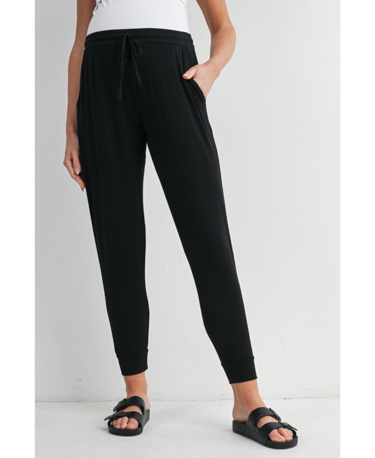 Click here for Hello Miz Maternity Relaxed Fit High Rise Joggers... prices