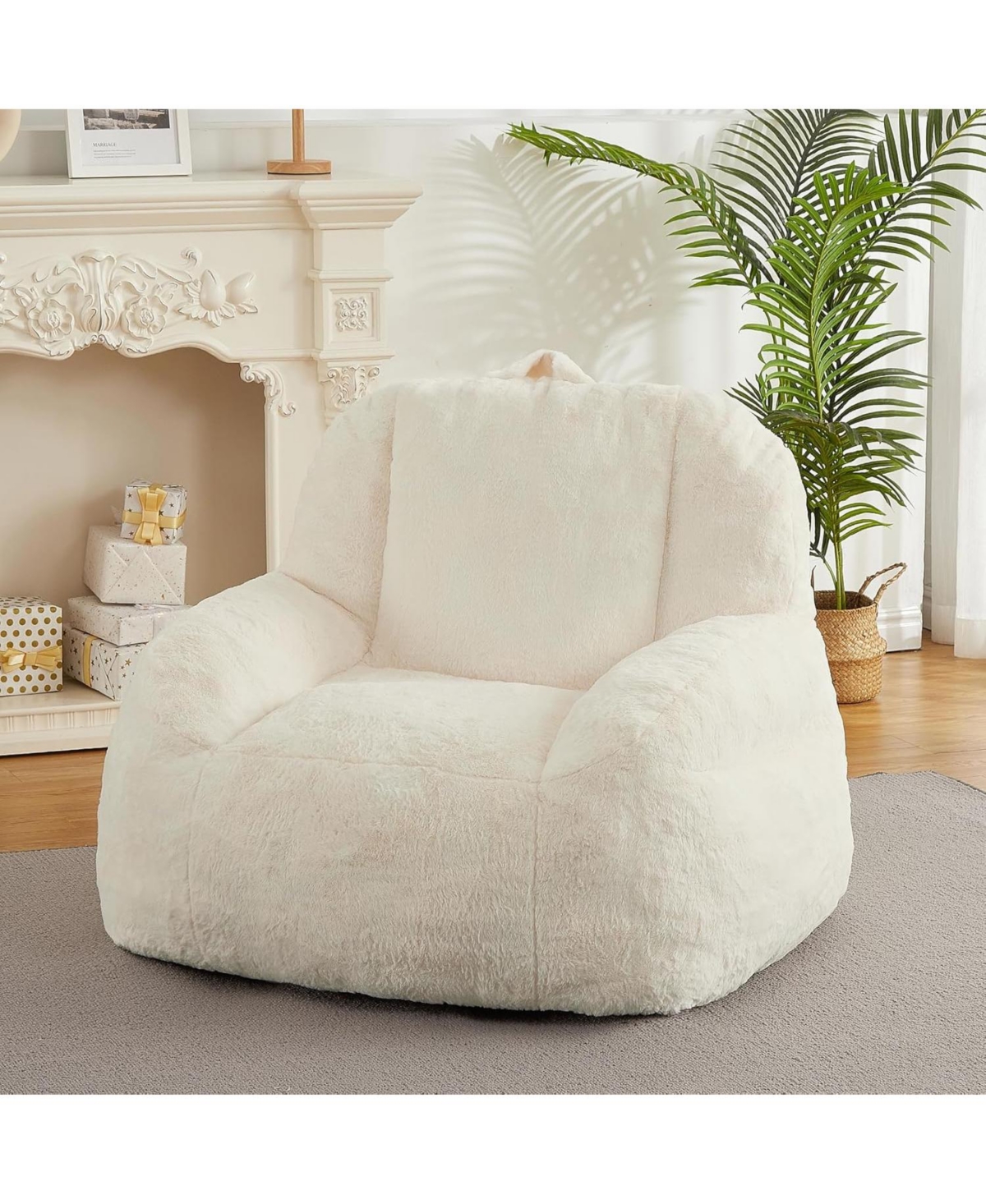 Click here for gaomon Giant Bean Bag Chair  Faux Fur Stuffed Bean... prices
