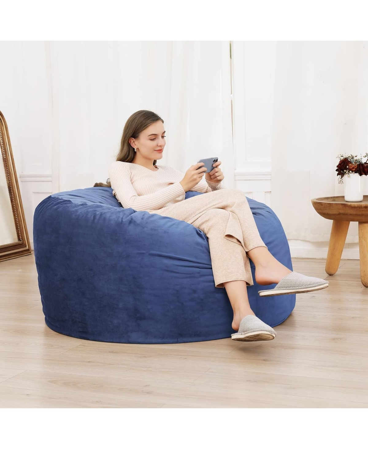 Click here for gaomon 4FT Giant Bean Bag Chair with Filling  Roun... prices