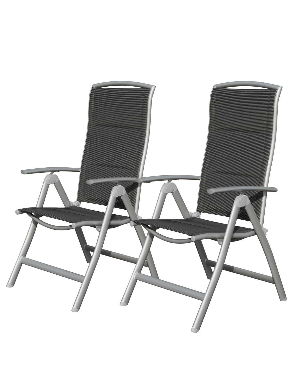 Click here for Clihome Patio Folding Chairs Set of 2  Aluminium F... prices