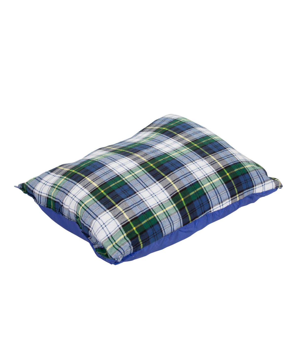 Click here for Stansport Washable Camp Pillow - Blue  plaid prices