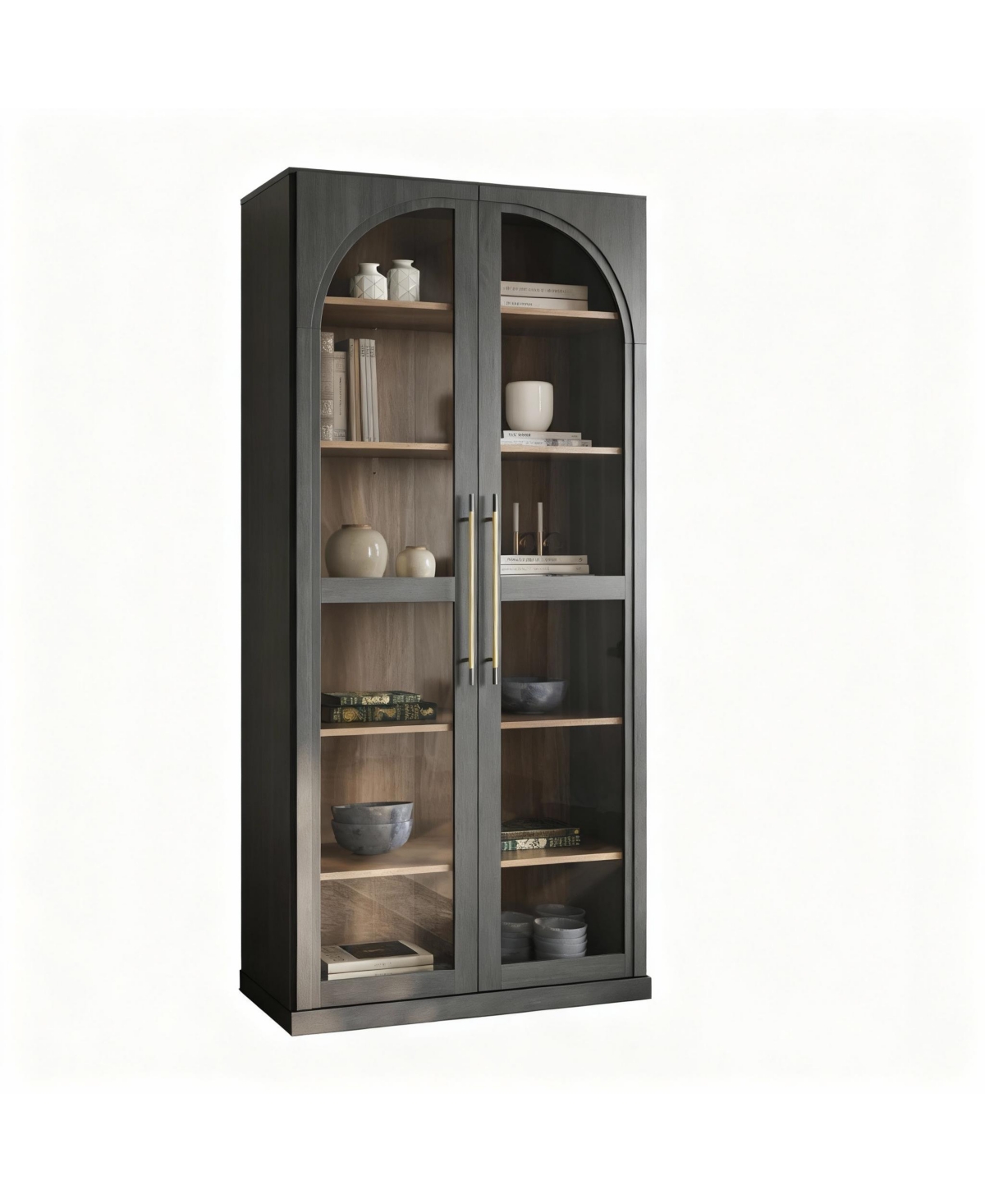Click here for Yigii 67" Glass Display Cabinet with 6-Tier A... prices