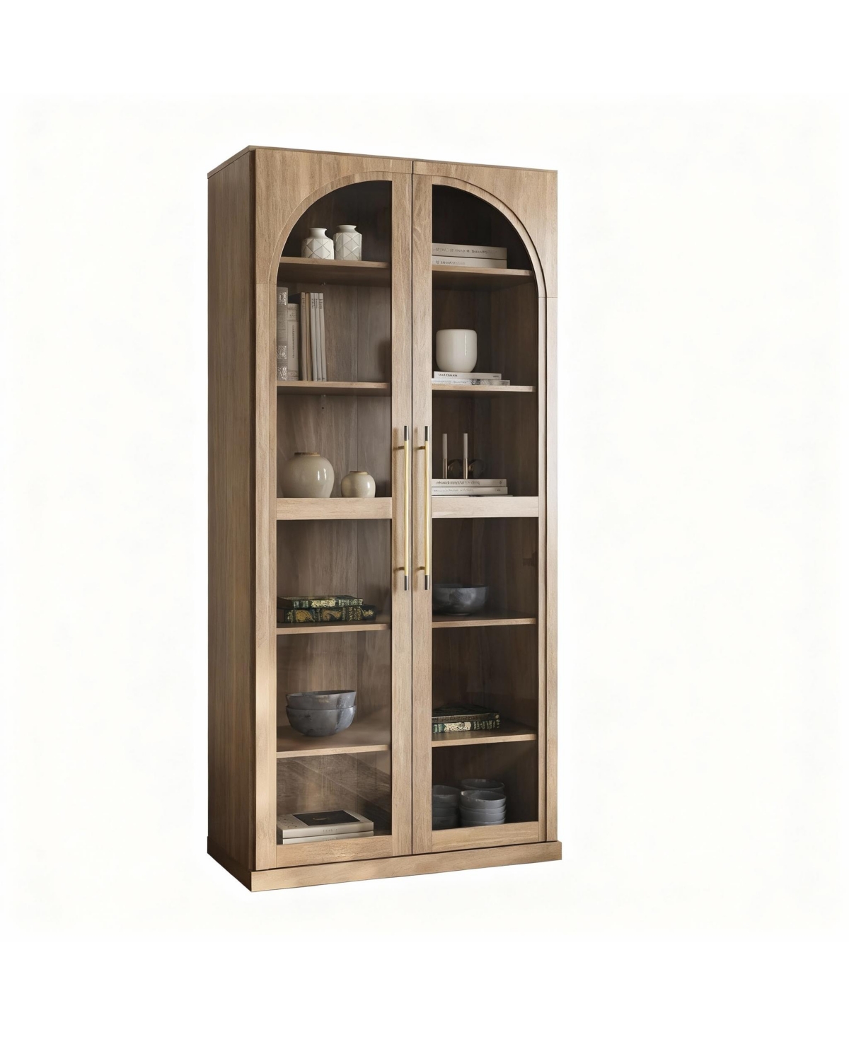 Click here for Yigii 67" Glass Display Cabinet with 6-Tier A... prices