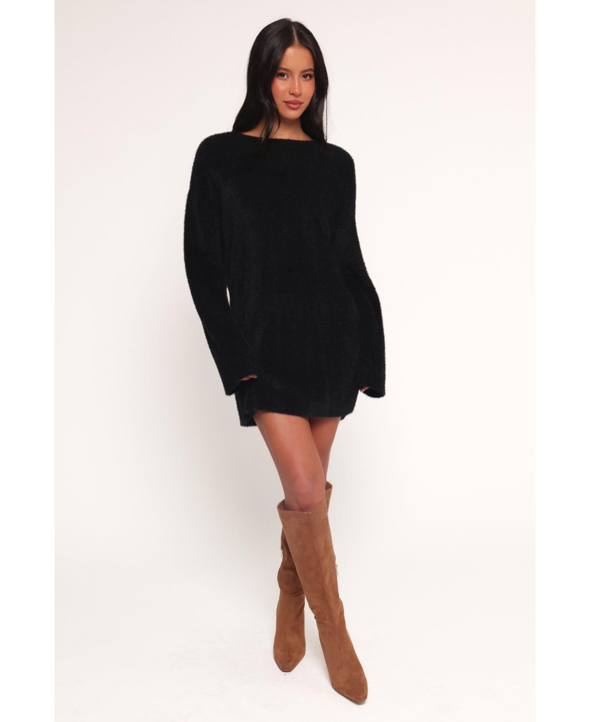 Click here for Petal and Pup Womens Mitchell Knit Mini Dress - Bl... prices