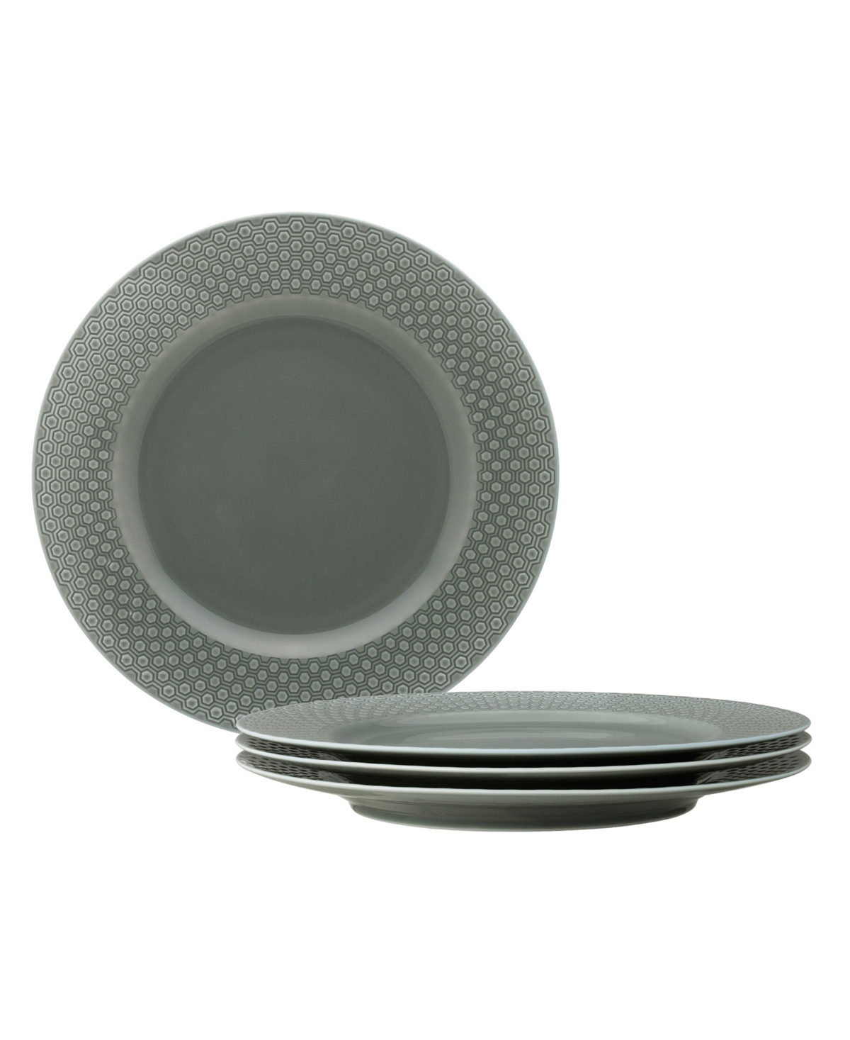 Click here for Noritake Kikko Dinner Plates  Set of 4 - Grey prices