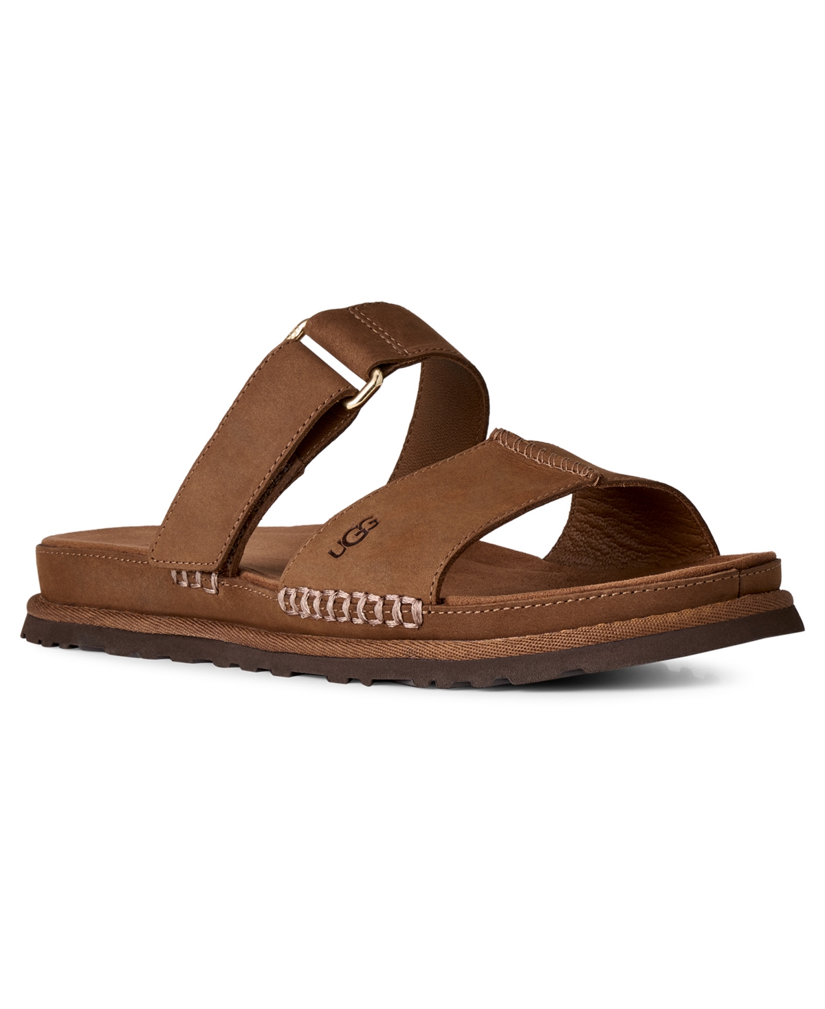 Click here for Ugg Womens GoldenGaze Slide Sandals - Dark Chestnu... prices