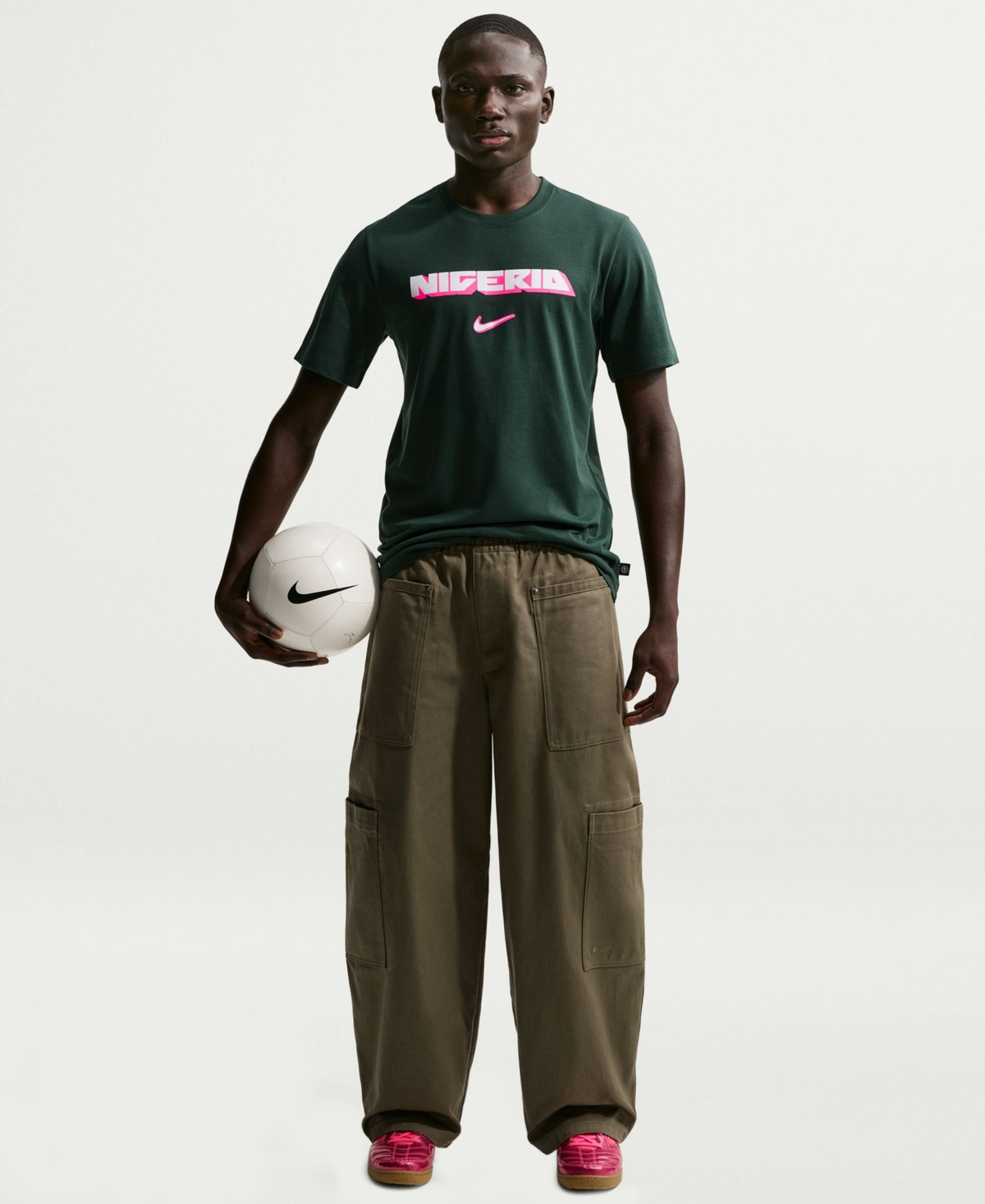 Click here for Nike Mens Nigeria Crewneck Soccer T-Shirt - Pro Gr... prices