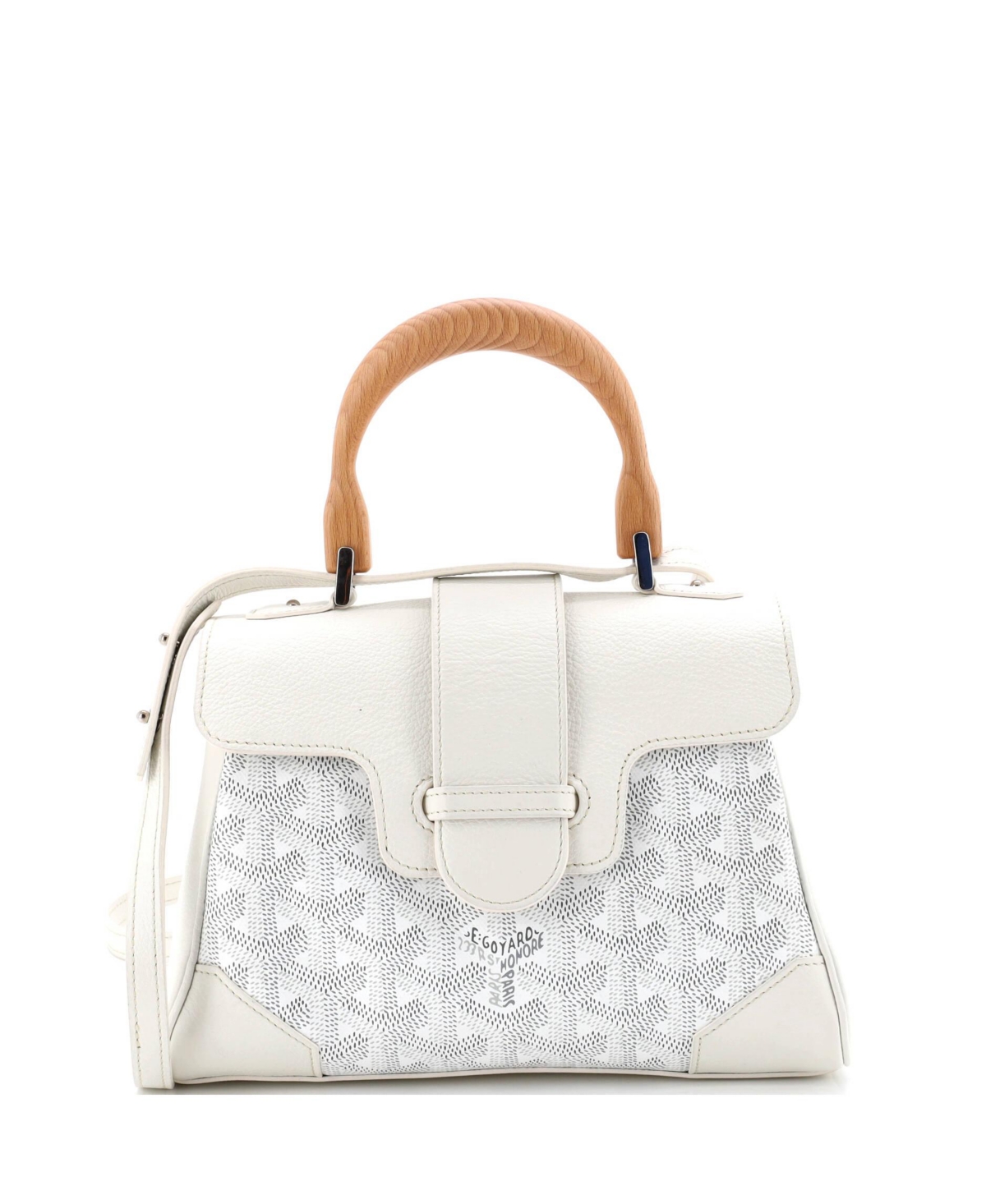 Click here for Pre-Owned Goyard Mini Saigon Top Handle Bag Coated... prices