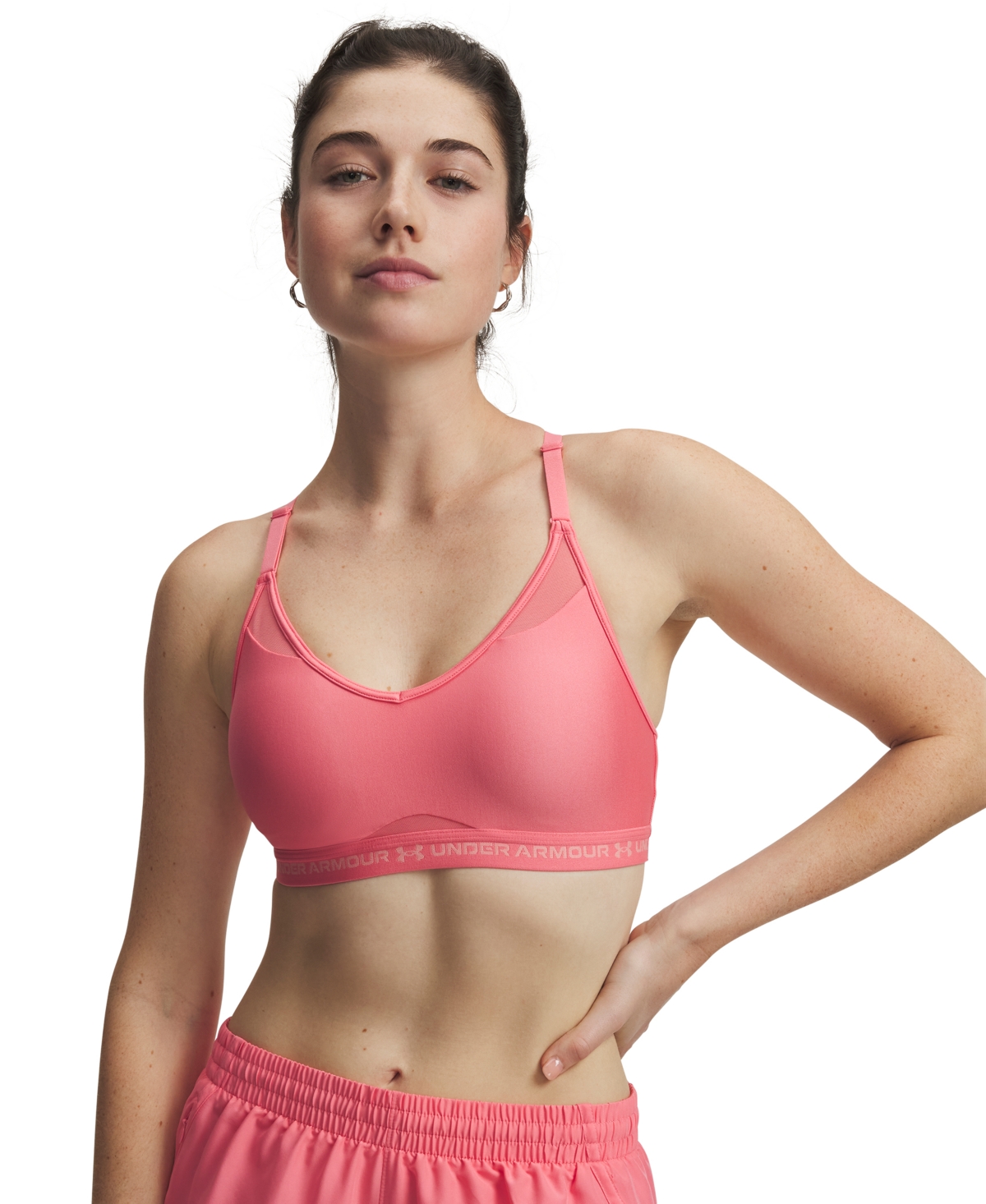 Click here for Under Armour Womens Crossback Low Bra - Bitterswee... prices