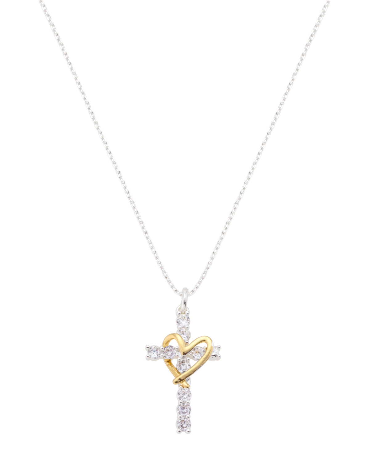 Click here for Unwritten Cubic Zirconia Cross with Open Heart Pen... prices