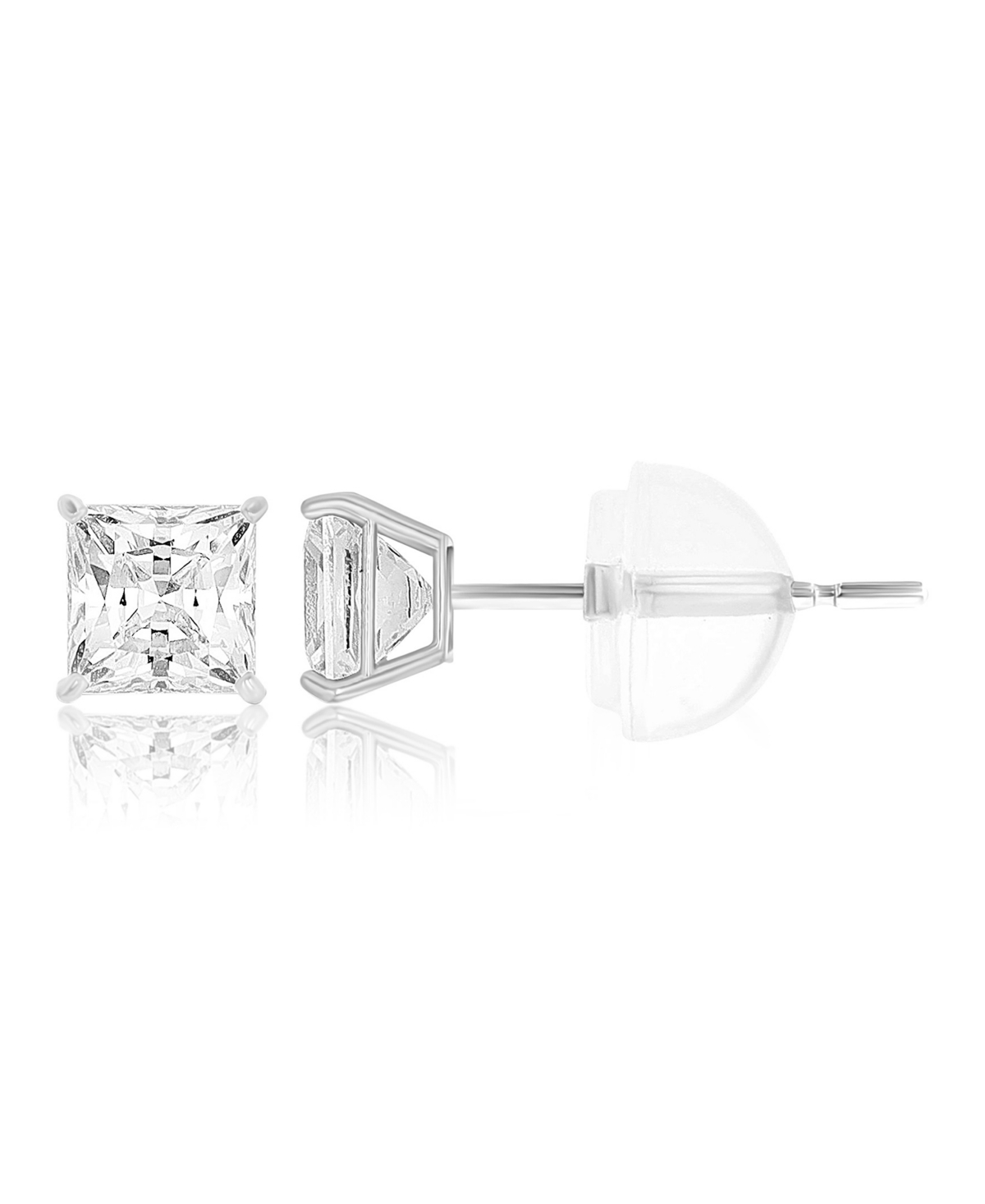 Click here for Macys White Swarovski Zirconia Solitaire Earrings... prices