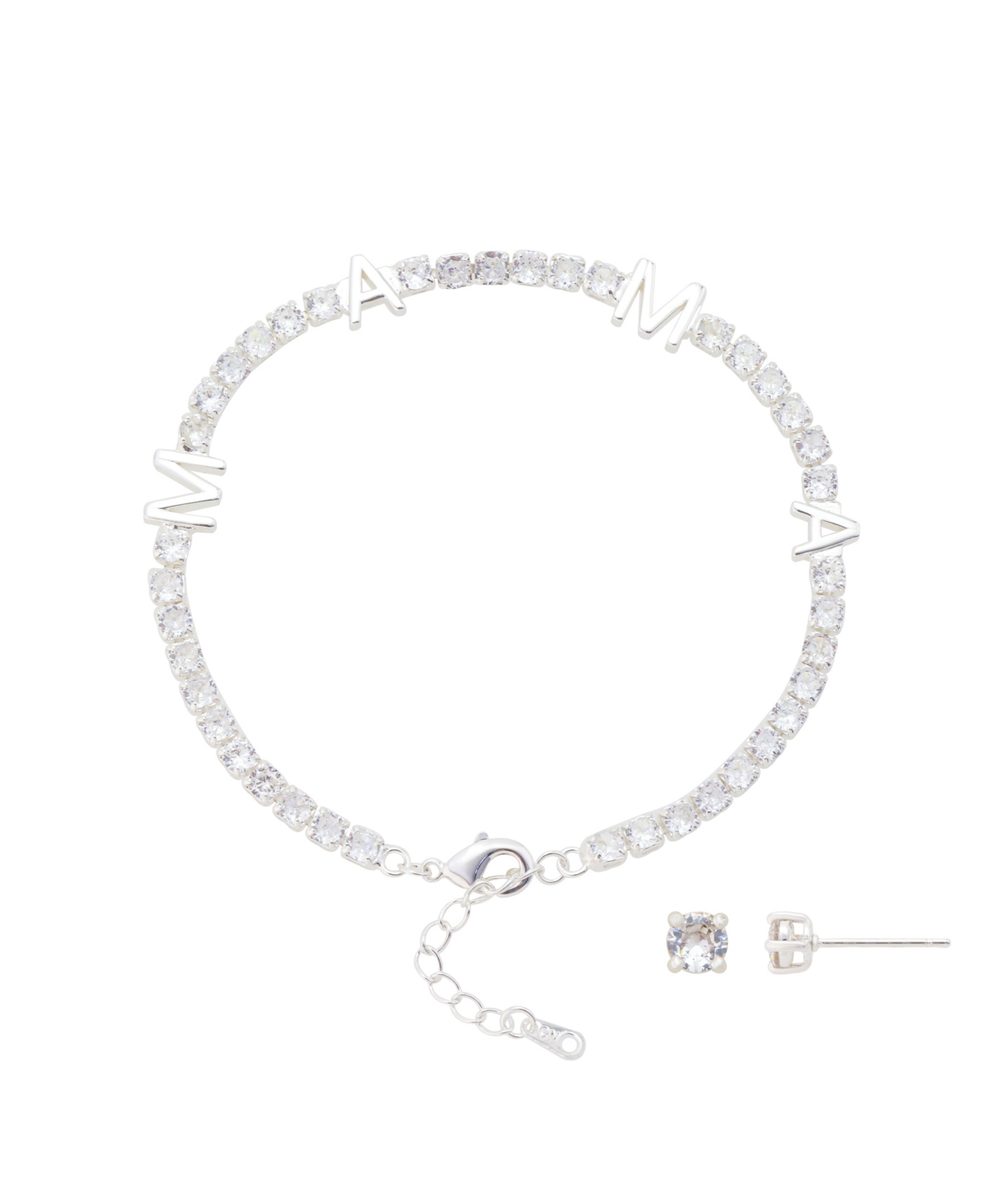 Click here for Unwritten Cubic Zirconia Mama Tennis Bracelet with... prices