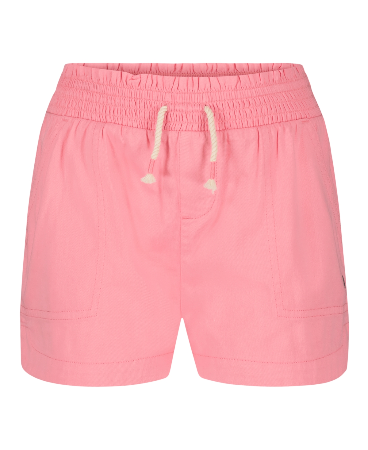 Click here for Roxy Girls 7-16 Smocked Elastic Waist Twill Shorts... prices