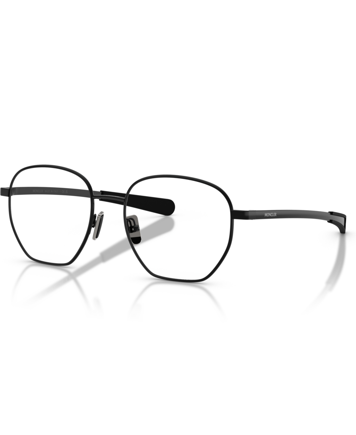Click here for Moncler Unisex Oval Eyeglasses  ME1015 - Matte Bla... prices