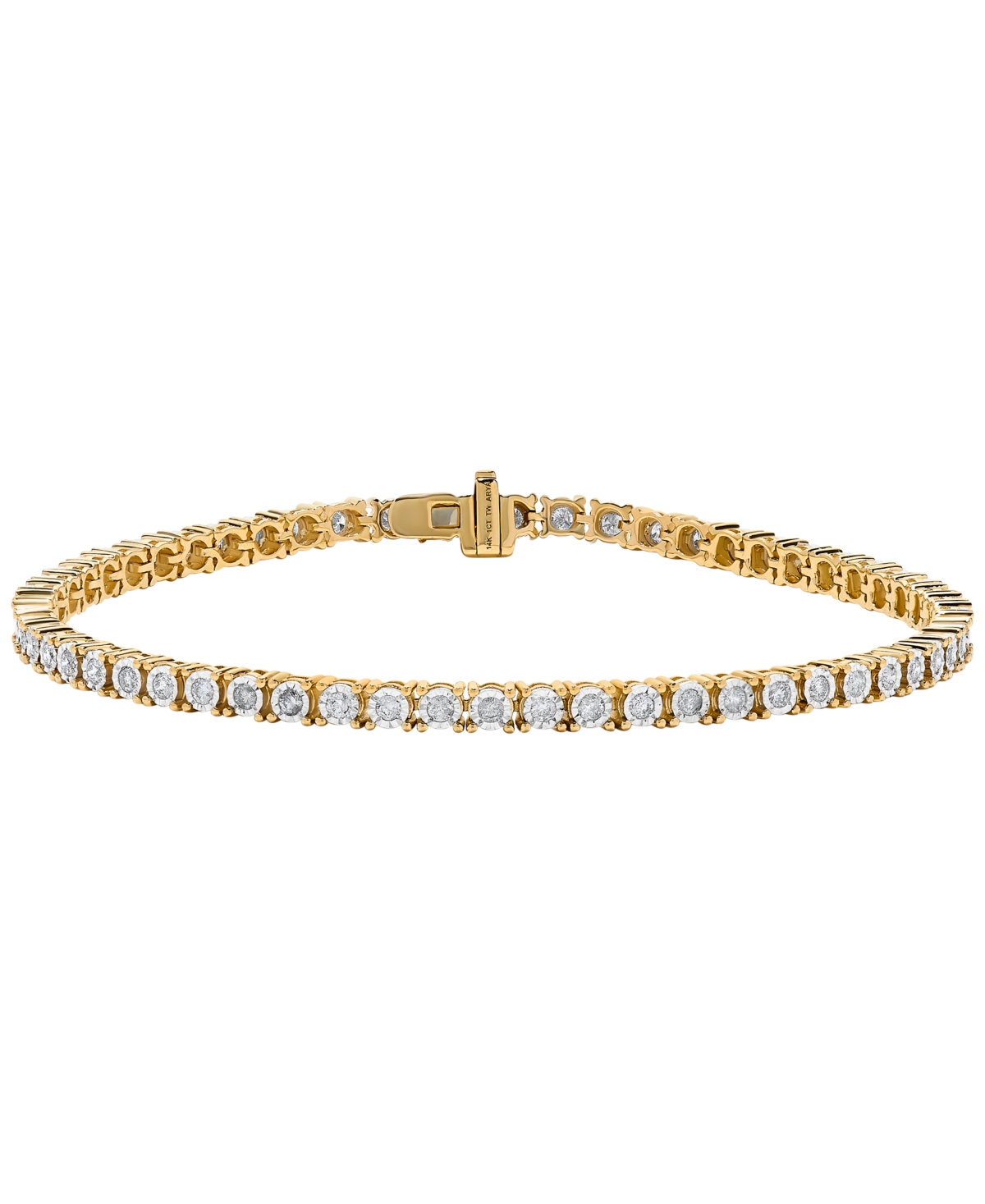 Click here for Macys Diamond (1 ct. t.w.) Bracelet in 14k Yellow... prices