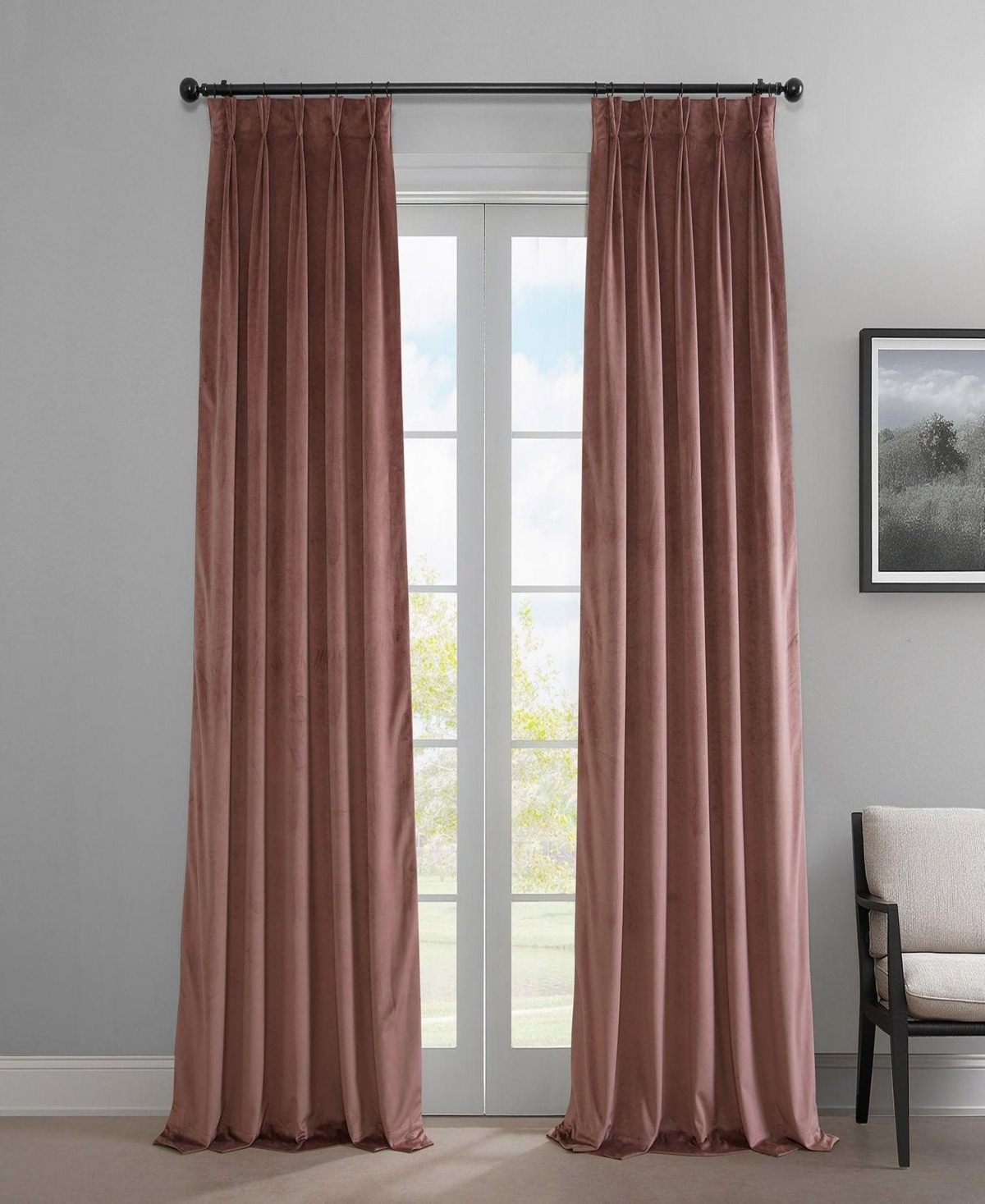 Click here for Half Price Drapes French Pleat Heritage Plush Velv... prices