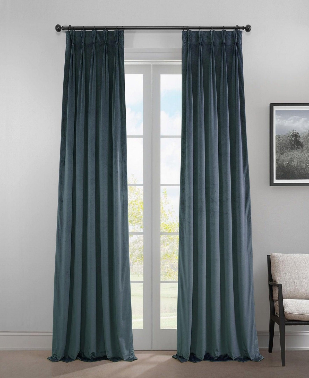 Click here for Half Price Drapes French Pleat Heritage Plush Velv... prices