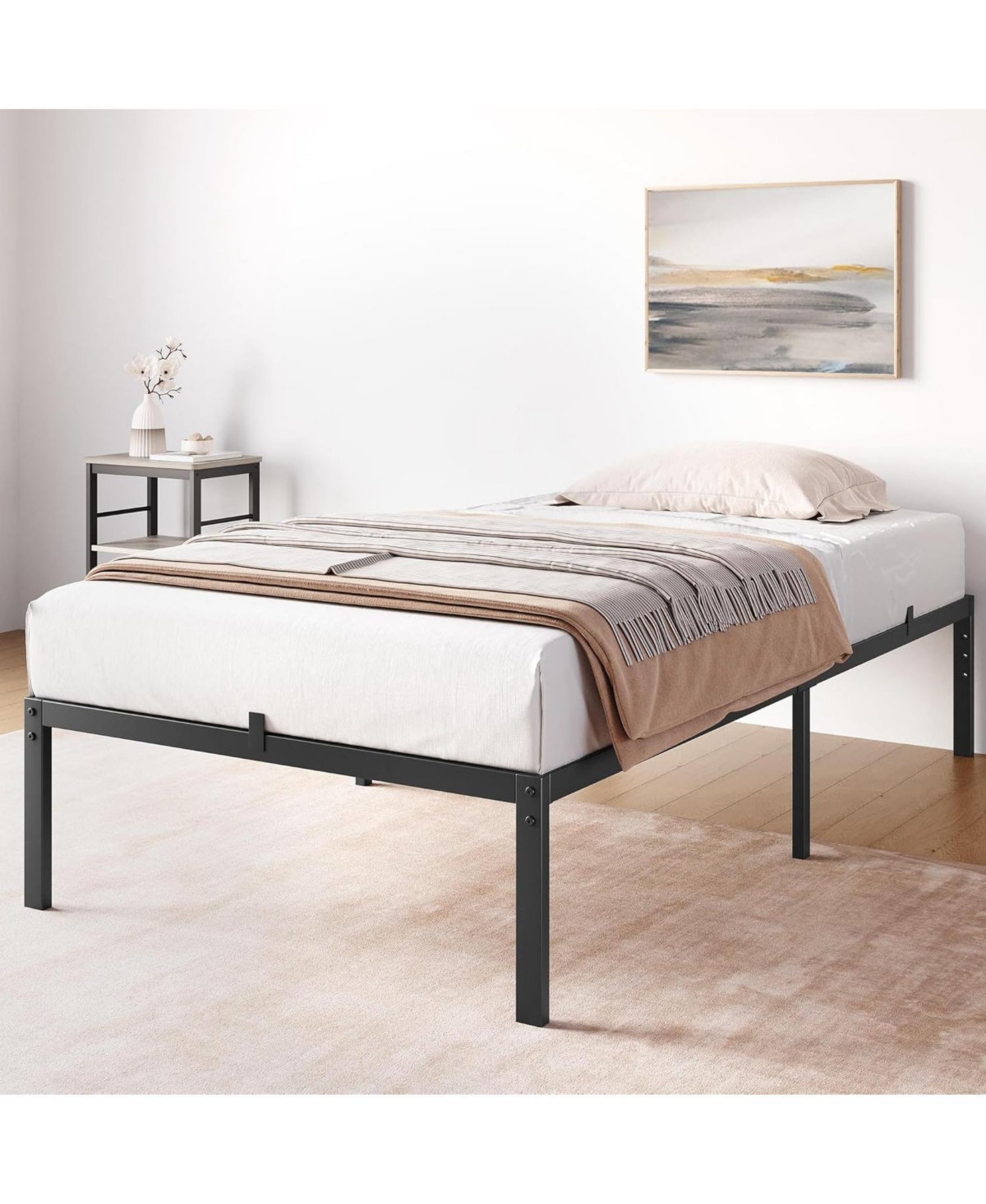Click here for gaomon 14 Inch Bed Frame with Storage Metal Platfo... prices