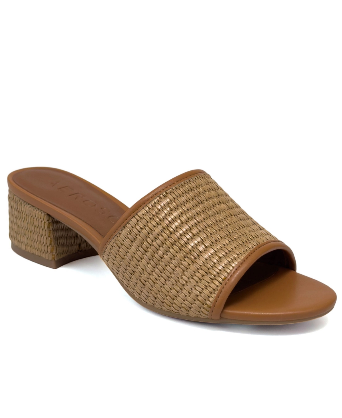 Click here for Aerosoles Womens Como Slip-On Heeled Sandals - Tan... prices