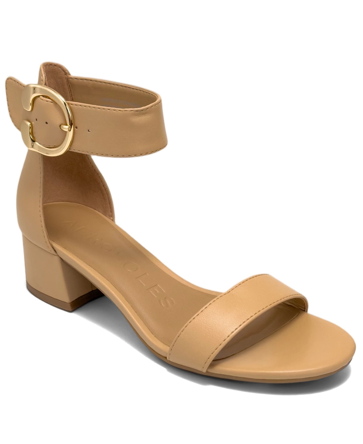 Click here for Aerosoles Womens Carew Ankle Strap Low Heeled Sand... prices