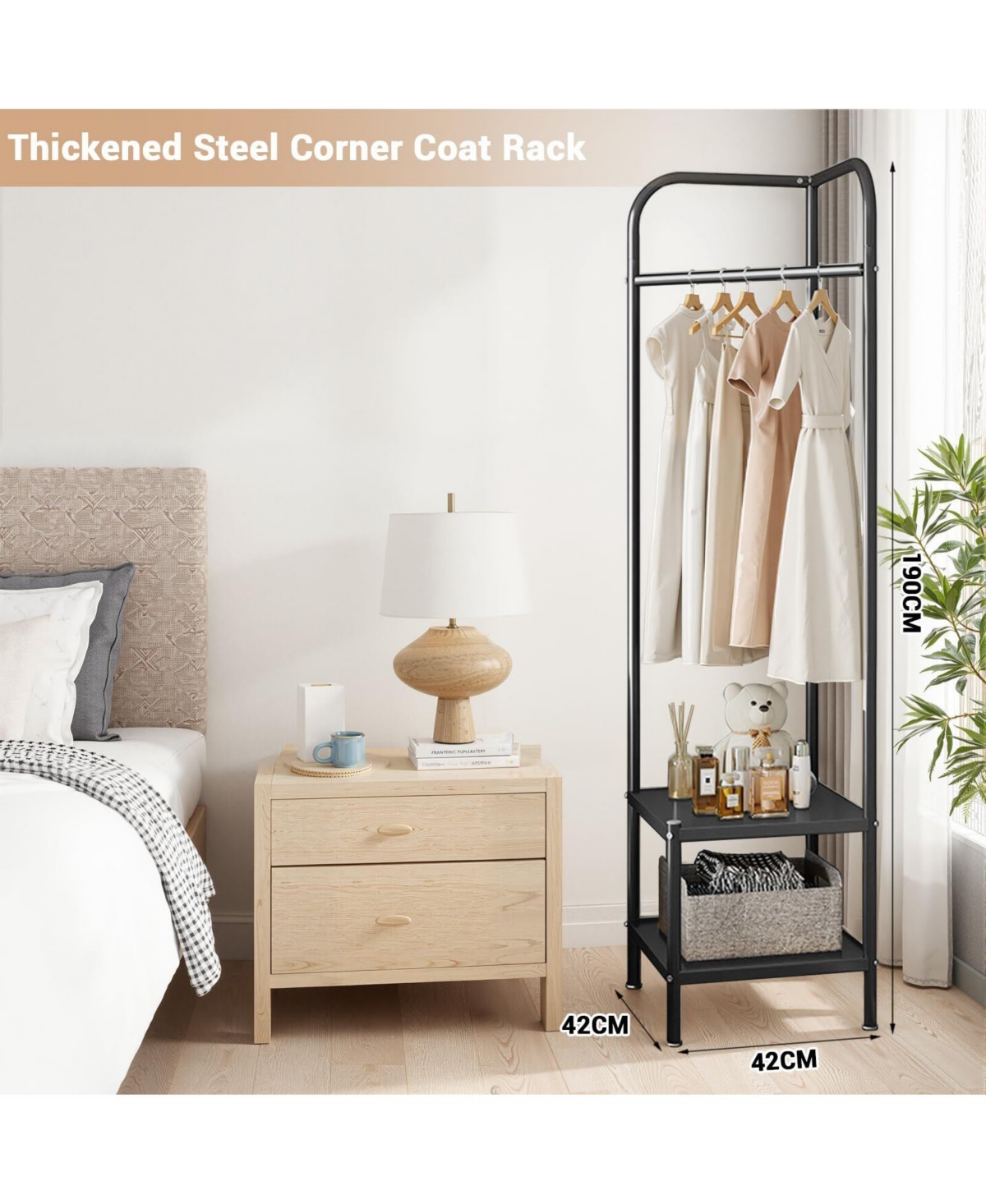 Click here for gaomon Modern Metal Corner Hall Tree - Freestandin... prices