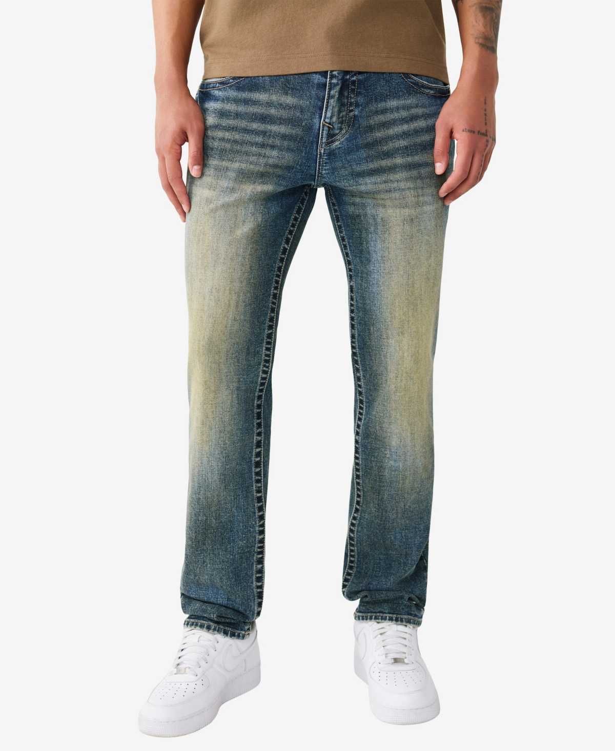 Click here for True Religion Mens Slim-Fit Skinny Jeans - Chainli... prices