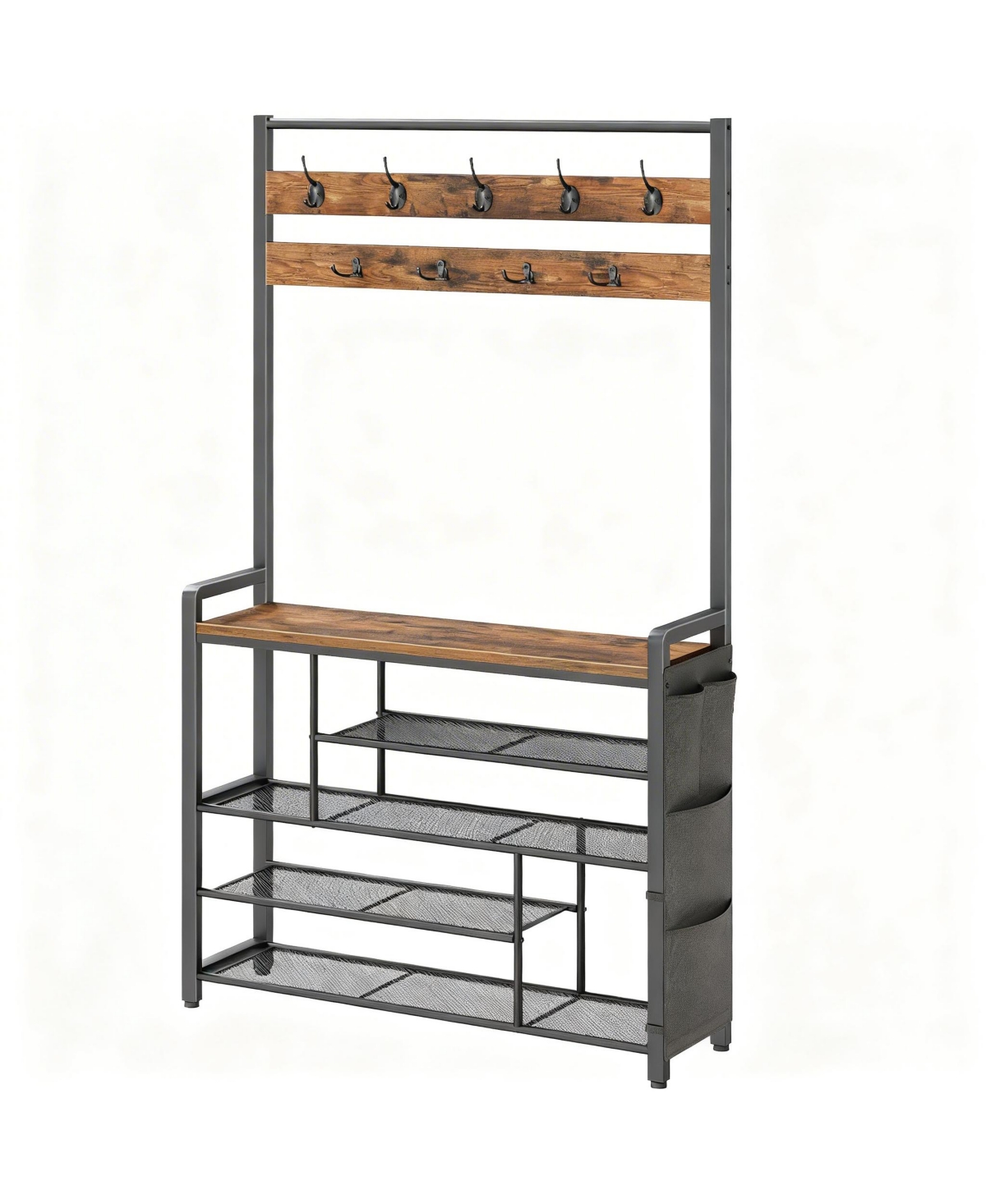 Click here for Yigii 5-Tier Hall Tree with Shoe Bench  Coat Rack... prices