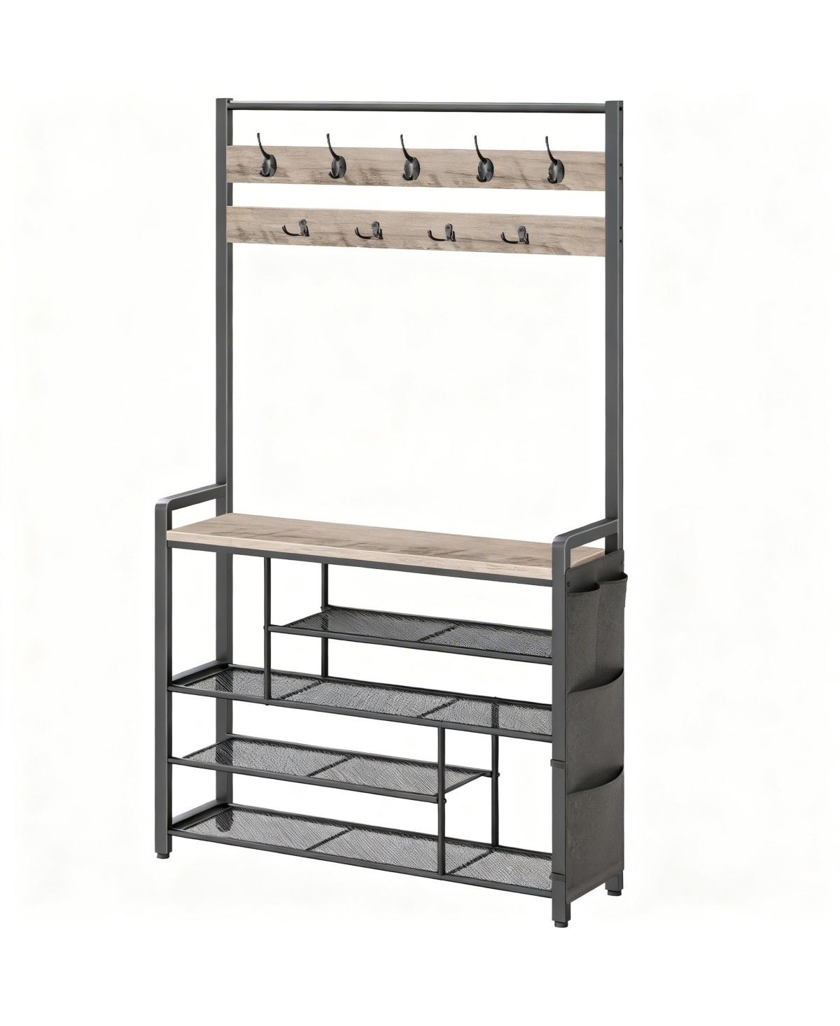 Click here for Yigii 5-Tier Hall Tree with Shoe Bench  Coat Rack... prices