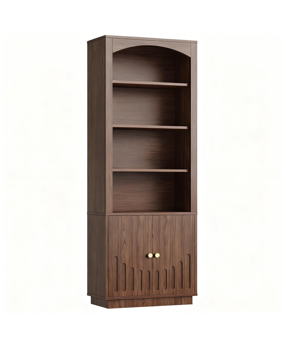 Click here for Yigii Mid-Century Walnut 6-Tier Bookshelf  Home Of... prices