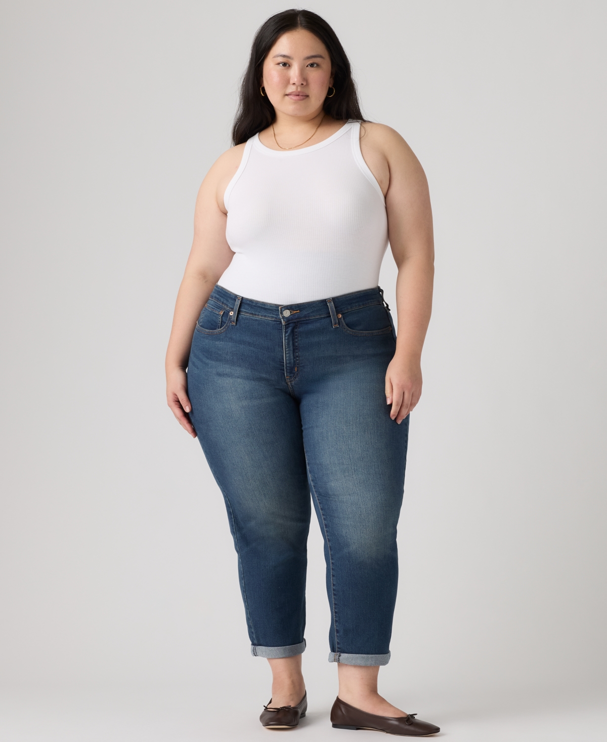 Click here for Levis Trendy Plus Size Boyfriend Jeans - Working L... prices