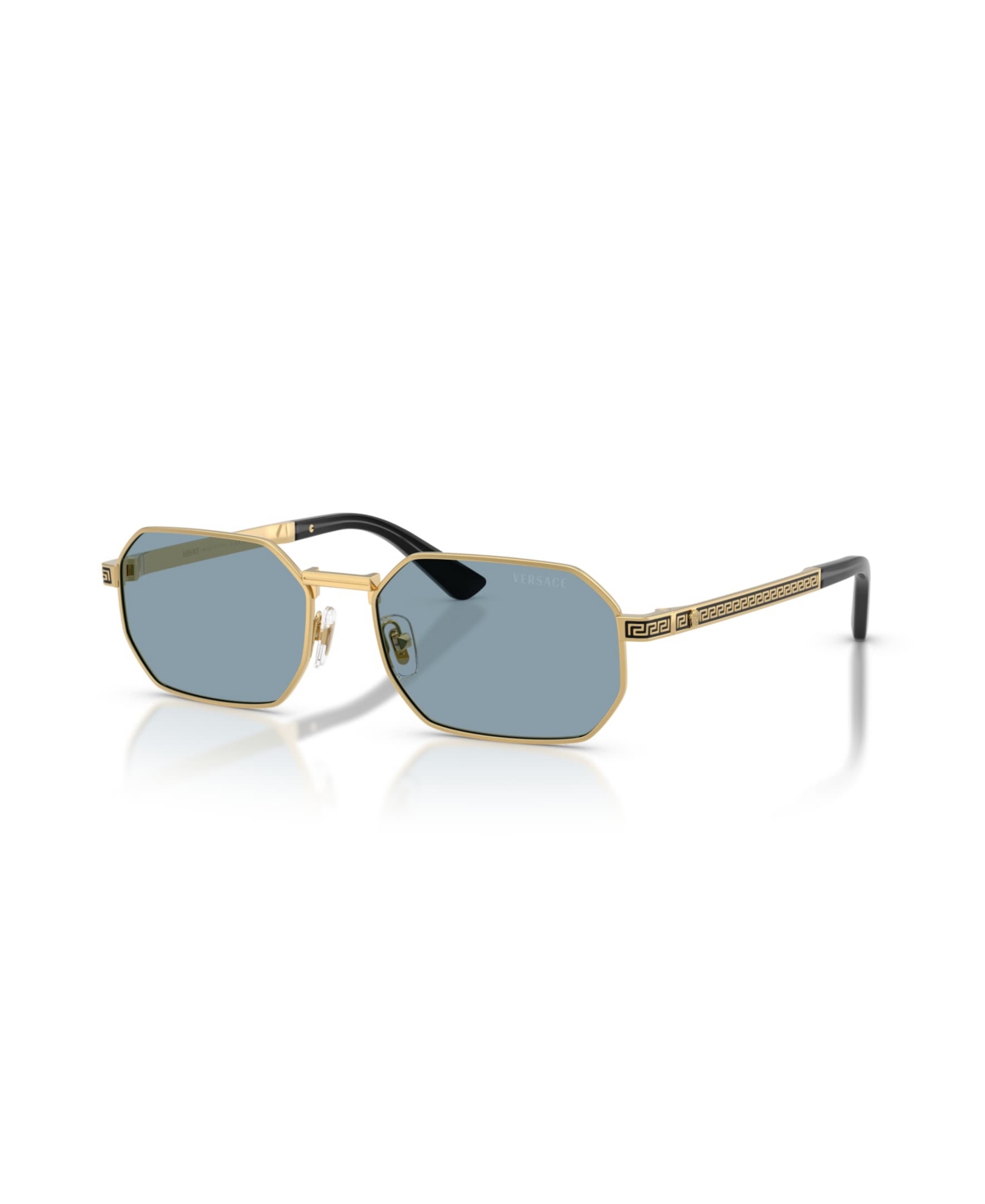 Click here for Versace Mens Rectangle Sunglasses  VE2297 - Gold prices