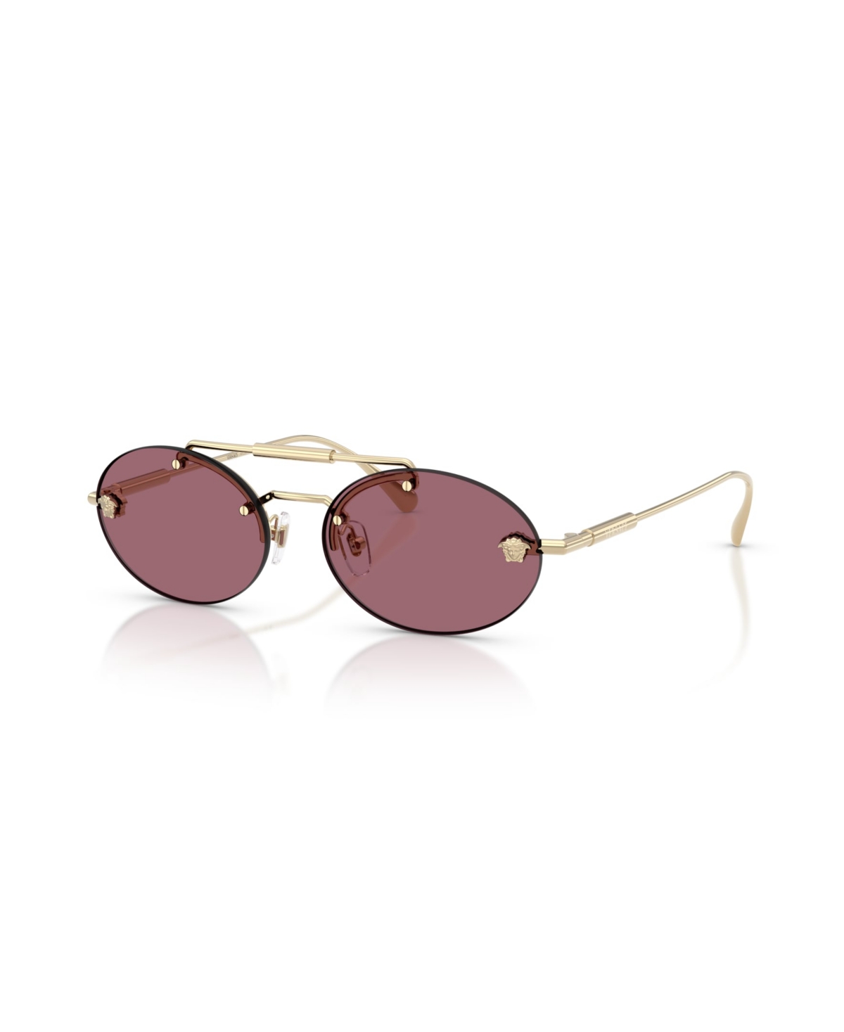 Click here for Versace Womens Oval Sunglasses  VE2295 - Pale Gold prices