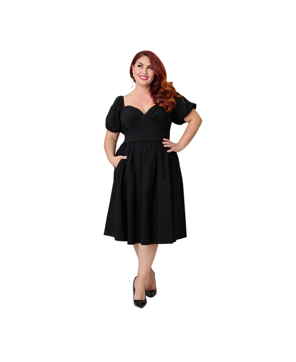 Click here for Unique Vintage Womens Plus Size Sweetheart Puff Sl... prices