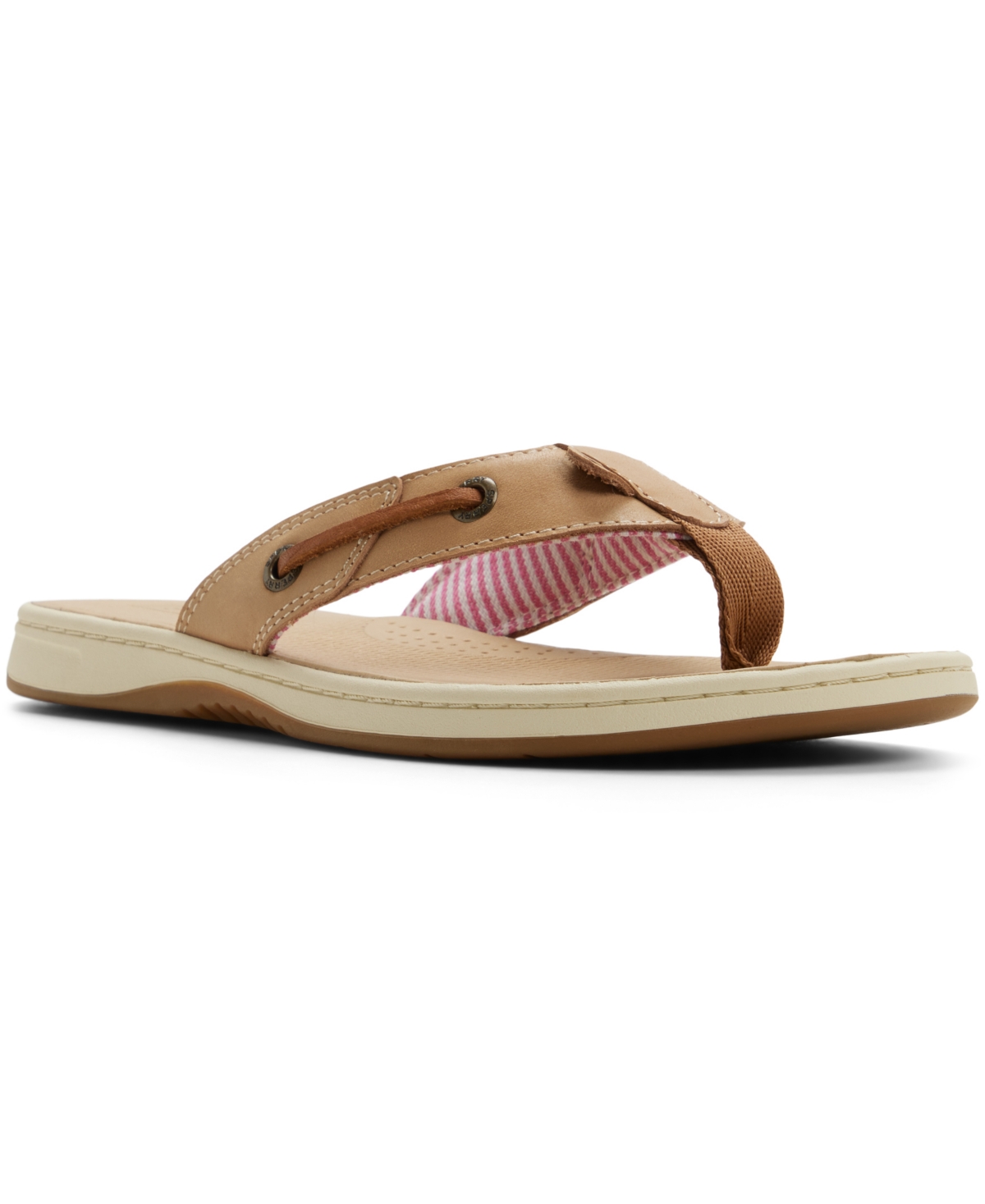 Click here for Sperry Womens Seafish Flip Flop Sandals - Tan prices