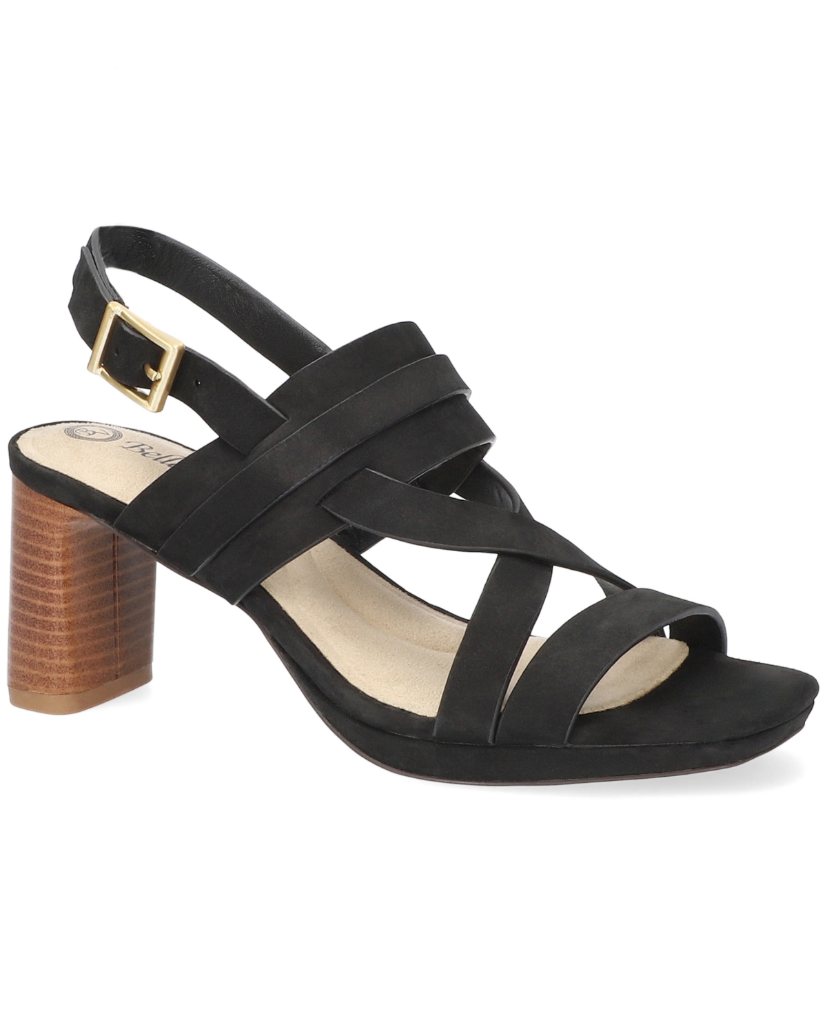 Click here for Bella Vita Womens Desoto Square Toe Sandals - Blac... prices