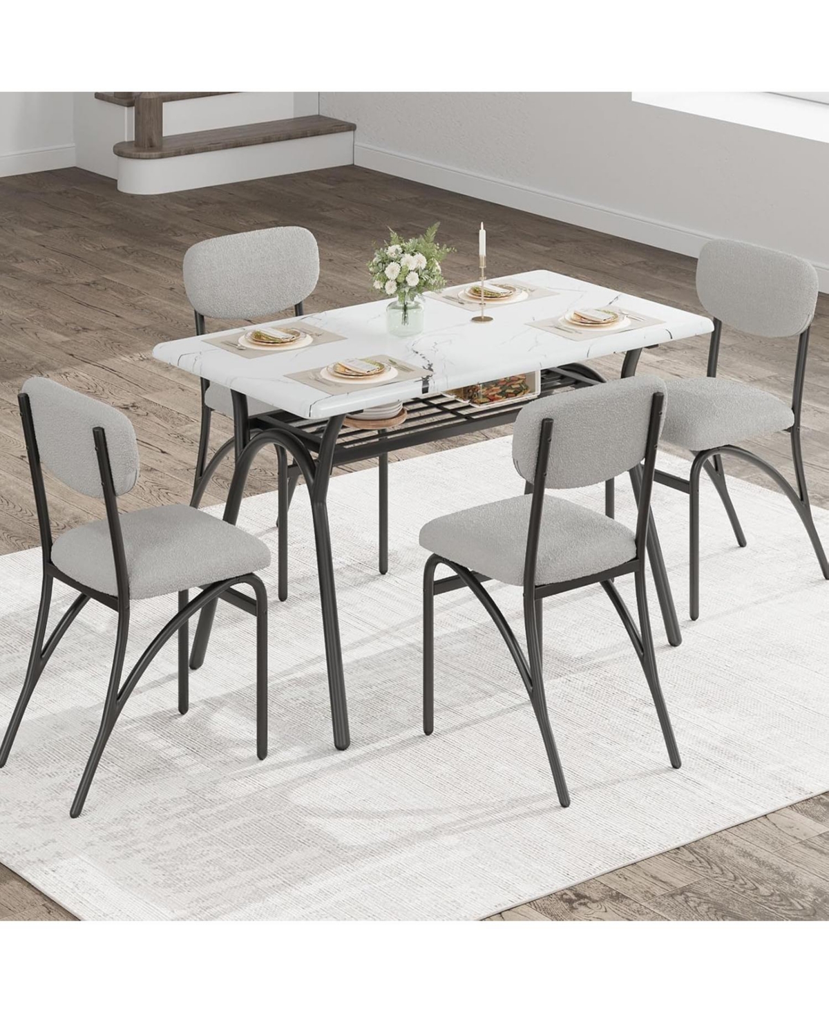 Click here for gaomon Dining Table Set for 4 Modern Kitchen Table... prices