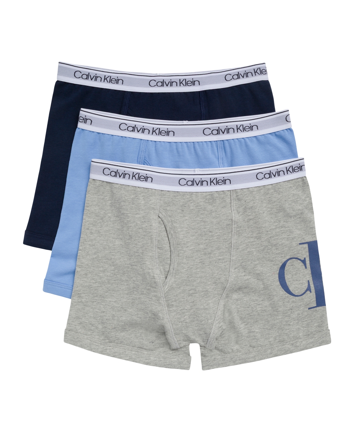 Click here for Calvin Klein Boys 4-16 Logo Detail Boxer Briefs  3... prices