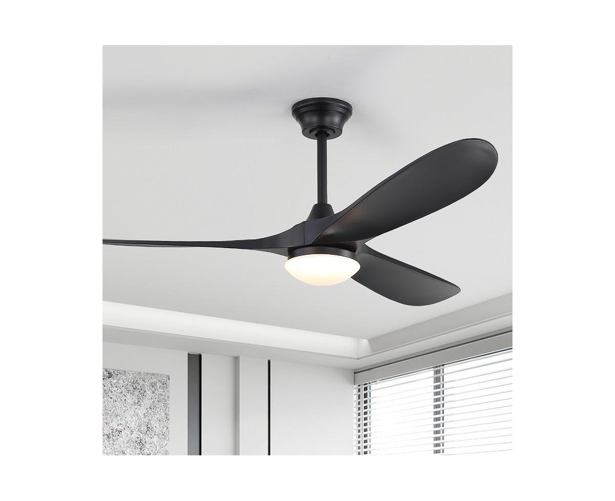 Click here for Sofucor 60-inch Modern Black 3-blade Ceiling Fan L... prices