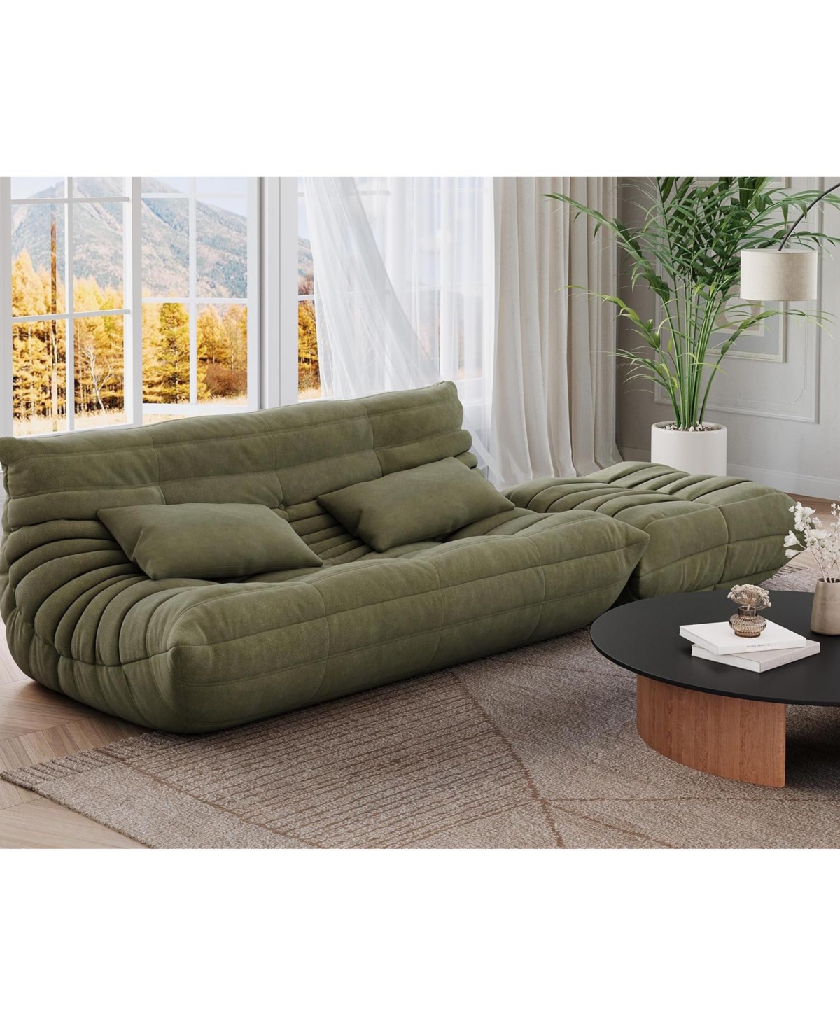 Click here for gaomon Bean Bag Couch  Oversized Fireside Chair Be... prices