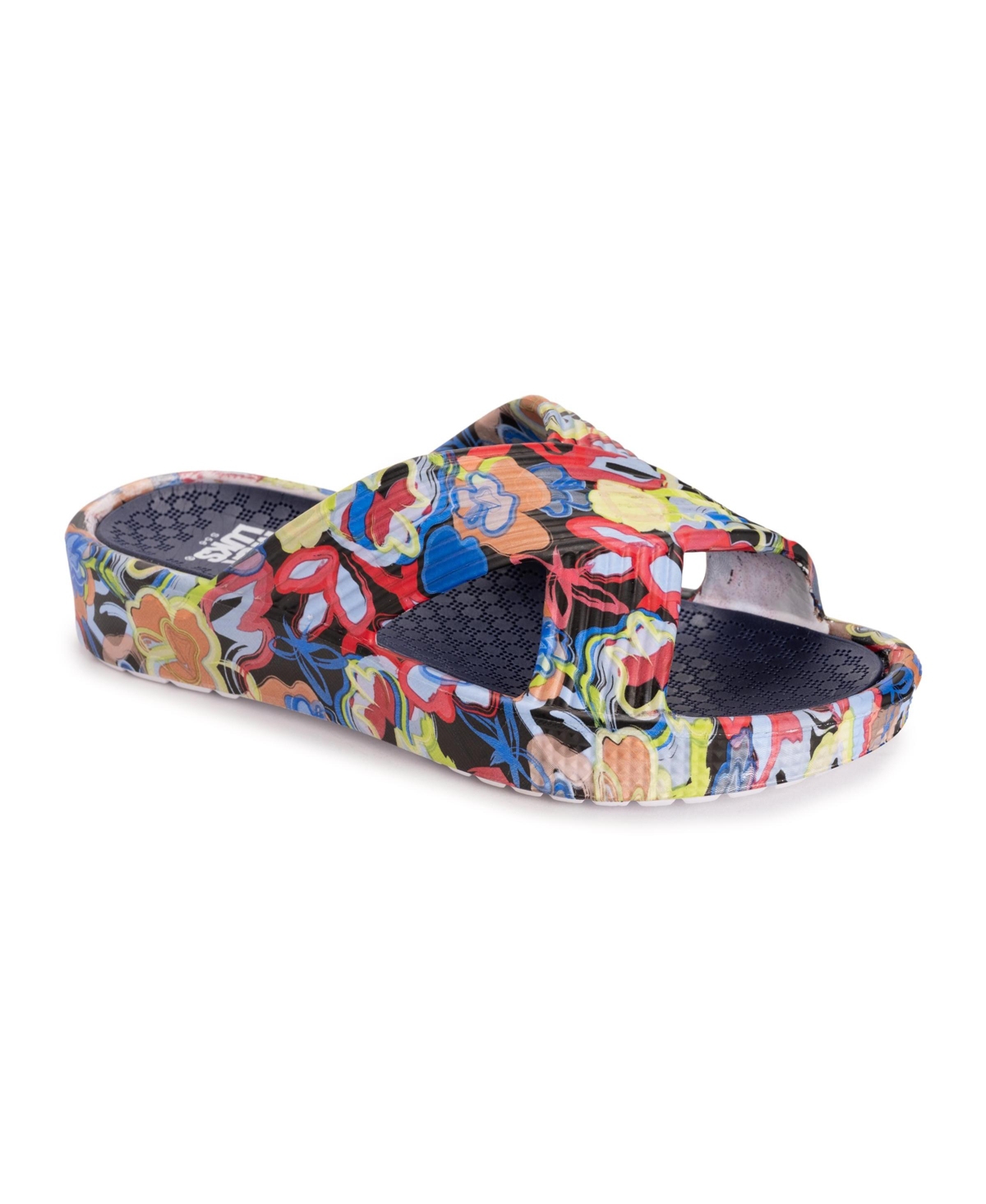 Click here for Muk Luks Womens Spa Day Sandal - Graffiti floral prices