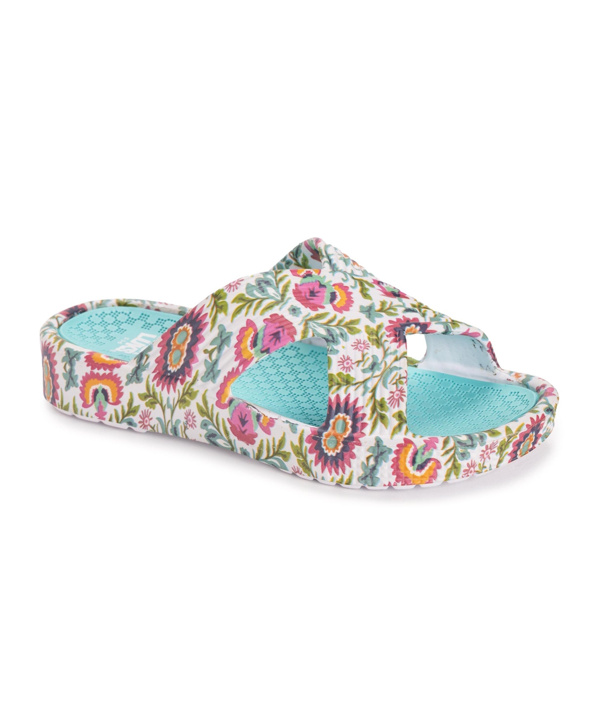 Click here for Muk Luks Womens Spa Day Sandal - Kaleidoscope mult... prices