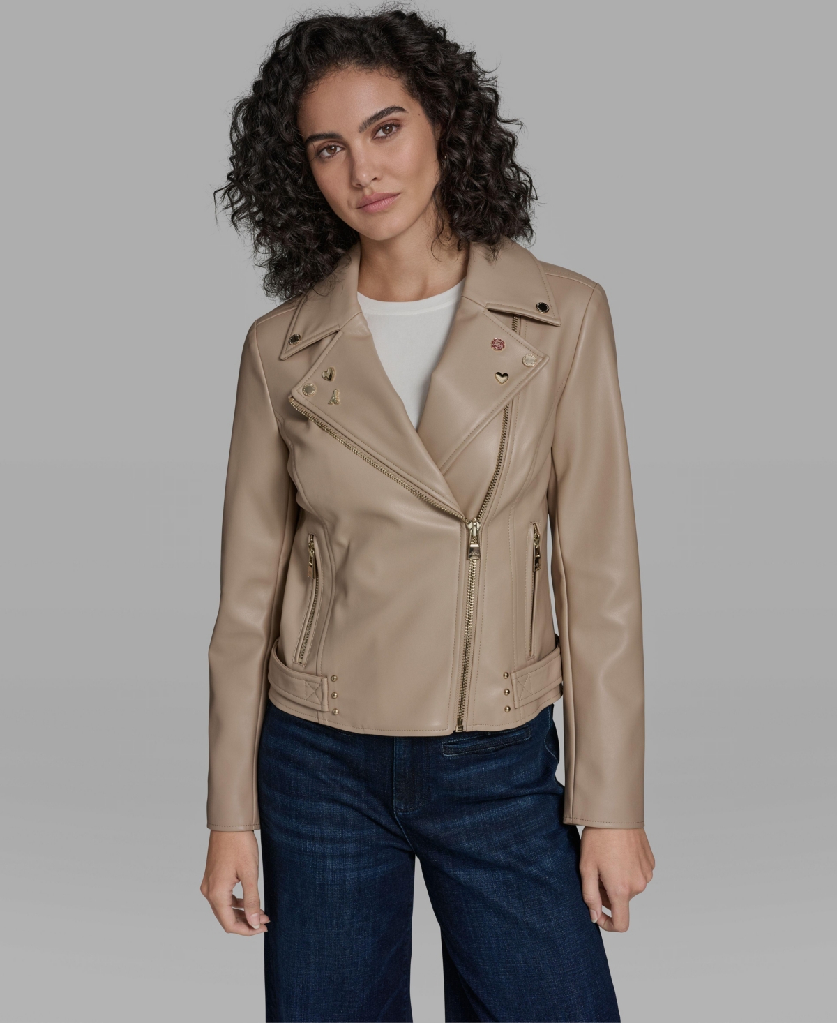 Click here for Karl Lagerfeld Paris Womens Logo Pin Asymmetrical... prices