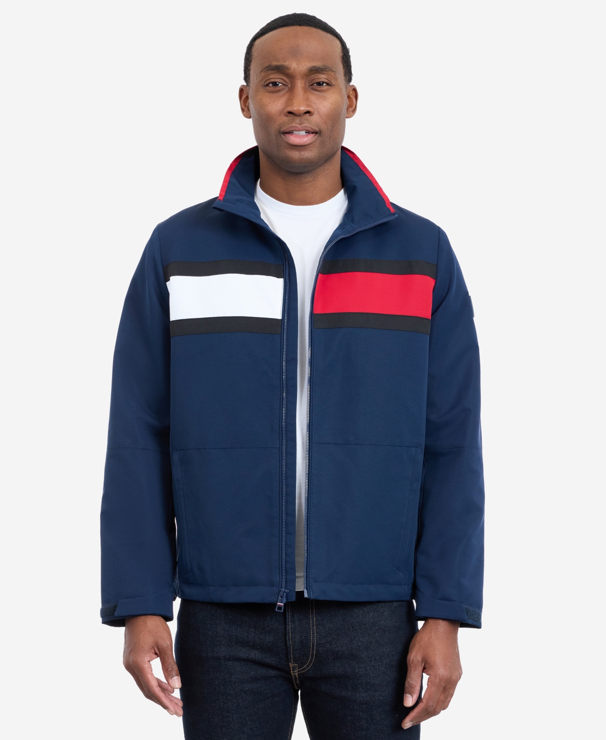 Click here for Tommy Hilfiger Mens Long-Sleeve Logo Sail Jacket -... prices