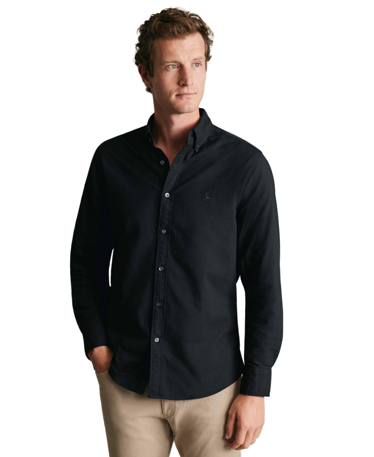 Click here for Charles Tyrwhitt Mens Button-Down Stretch Washed O... prices