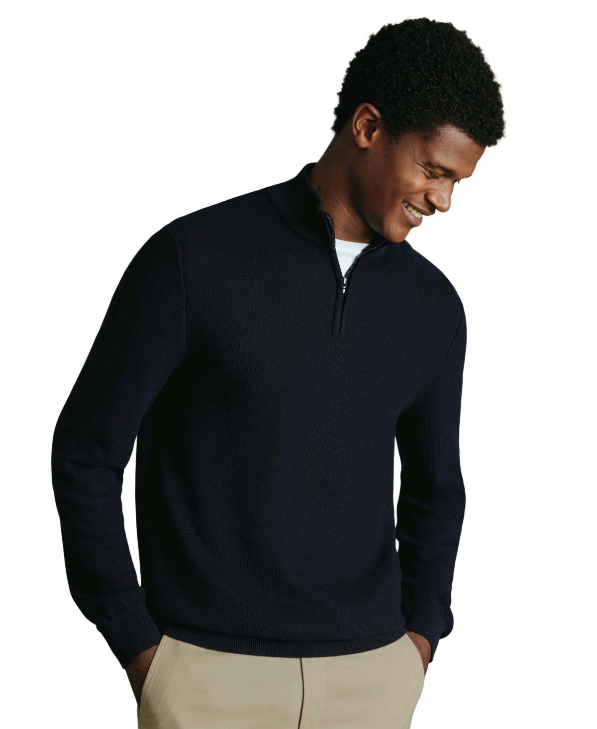 Click here for Charles Tyrwhitt Mens Honeycomb Regular-Fit Knit S... prices