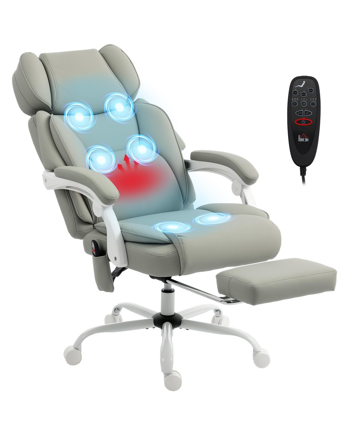 Click here for Homcom Massage Office Chair with Heat Reclining Fu... prices