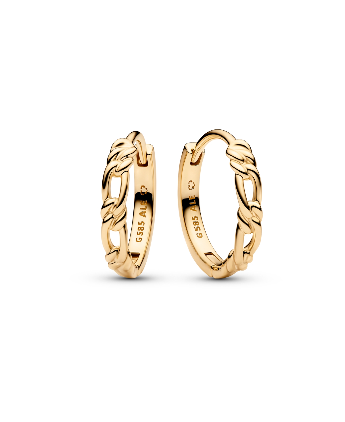Click here for Pandora Era Figaro Hoop Earrings - Gold prices